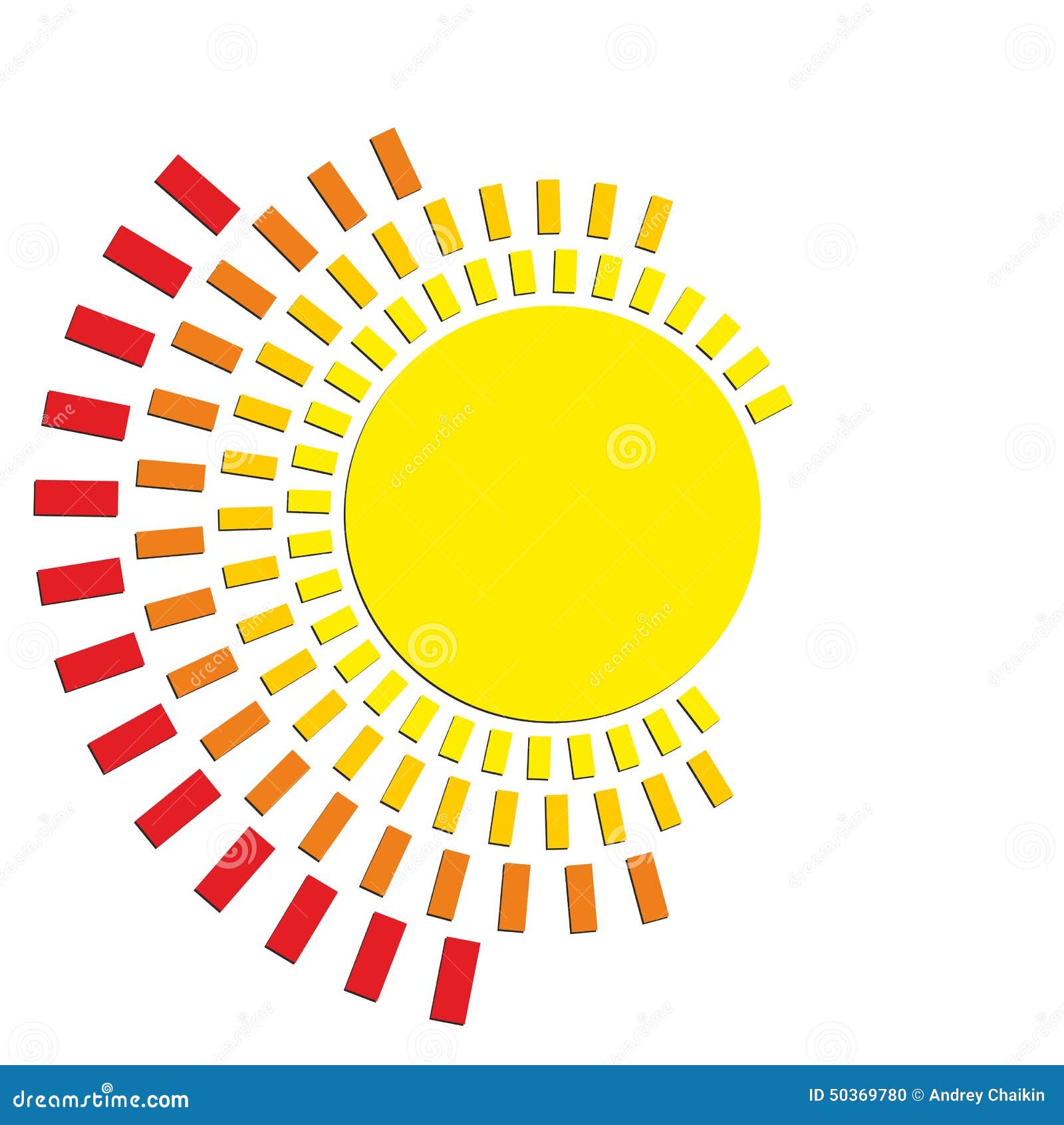 Logotipo de Sun ilustração do vetor. Ilustração de emblema - 50369780
