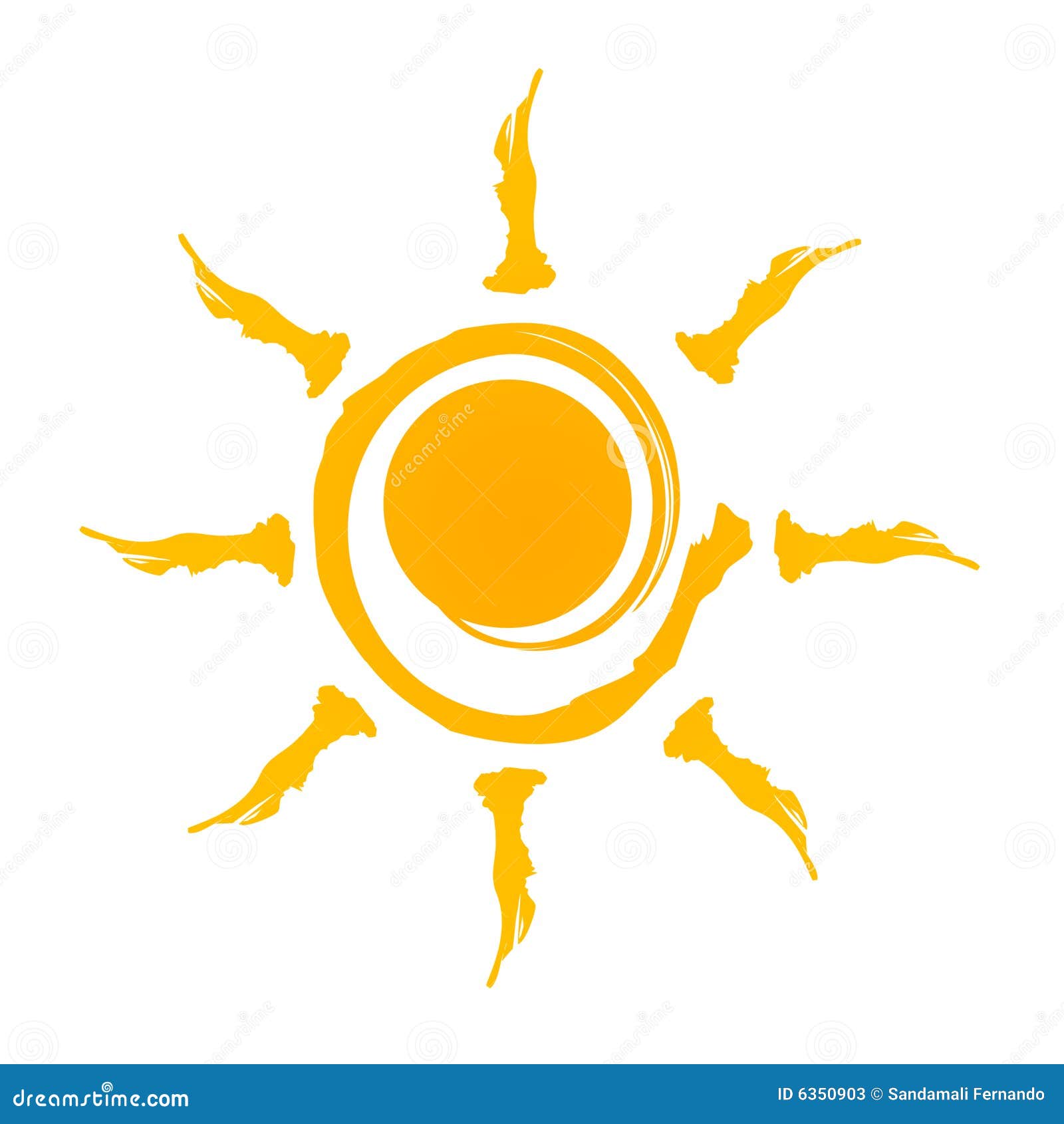 Logotipo de Sun ilustração do vetor. Ilustração de daylight - 6350903