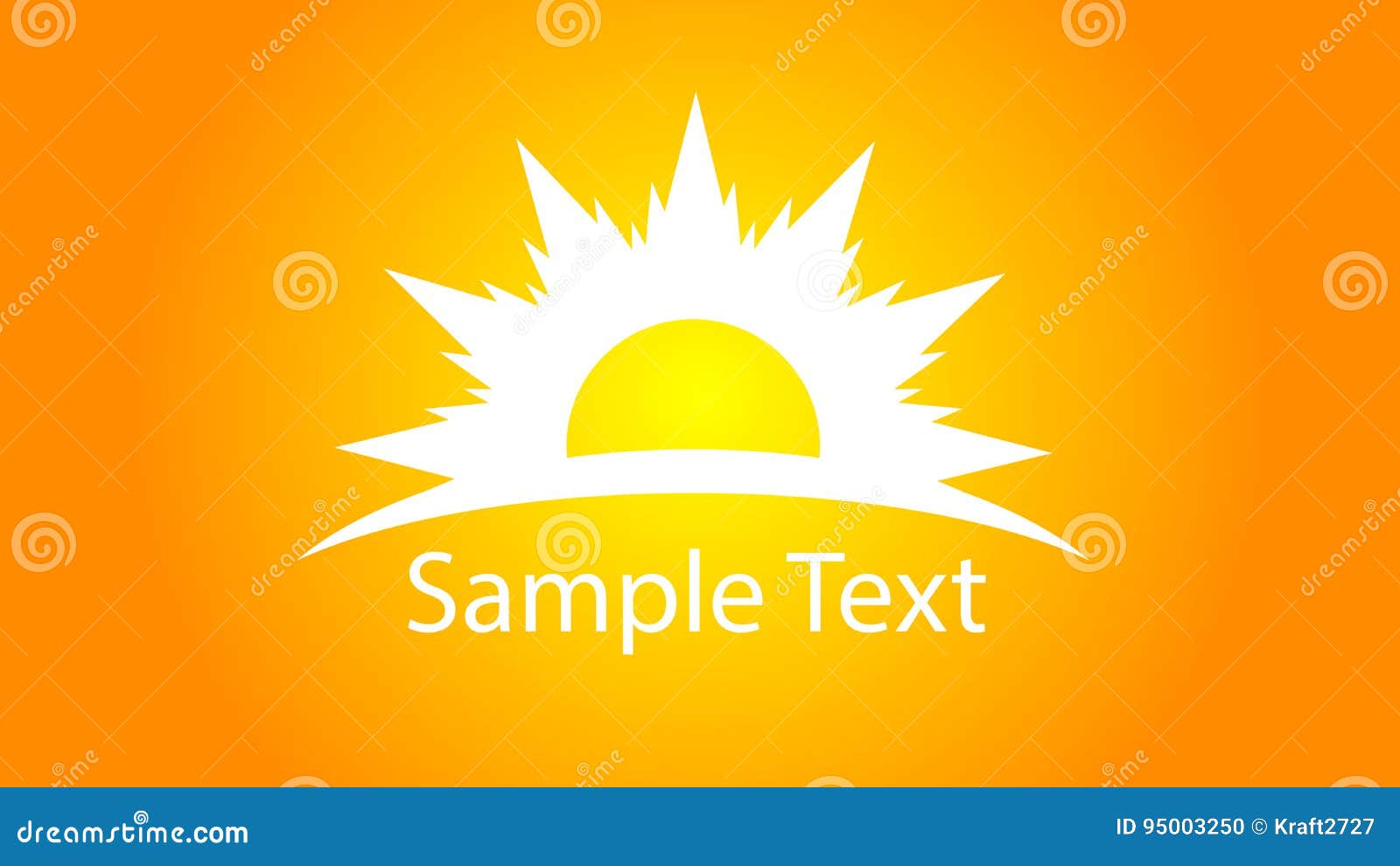 Logotipo De Sun Con El Texto Ilustración del Vector - Ilustración de ...