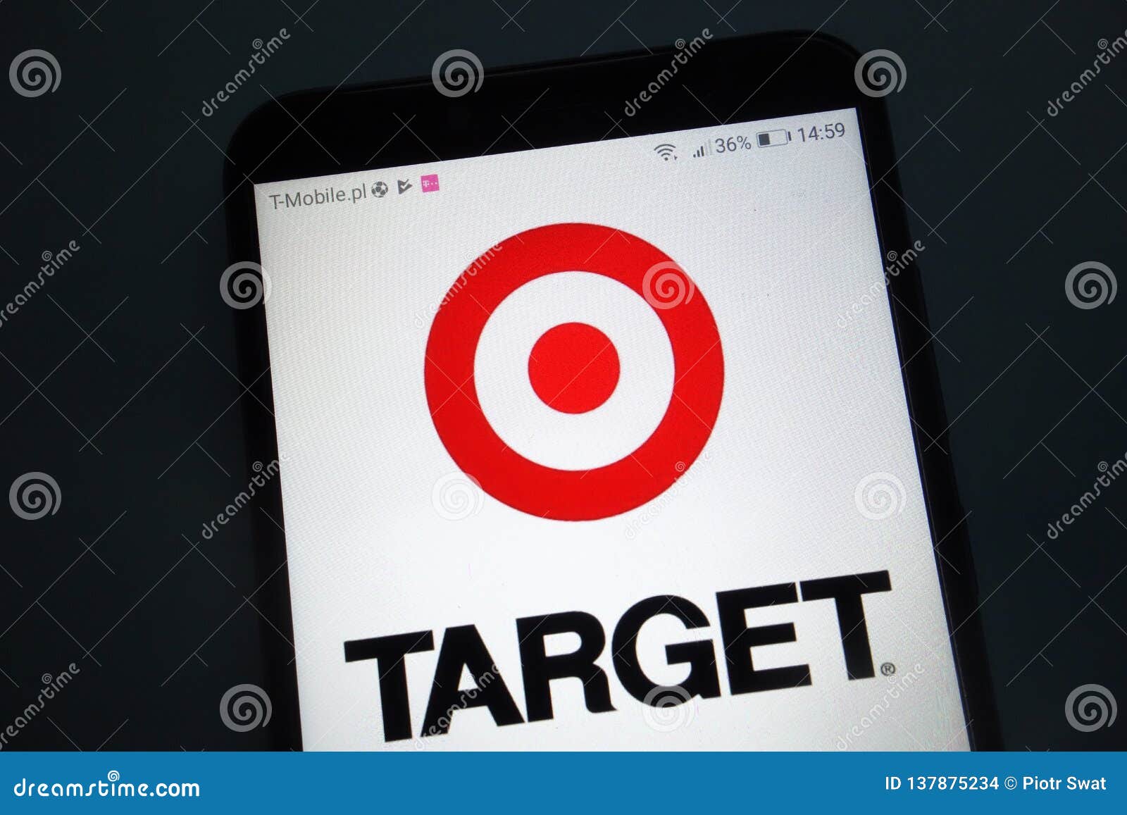 Logotipo De Target Corporation En Smartphone Imagen de archivo ...