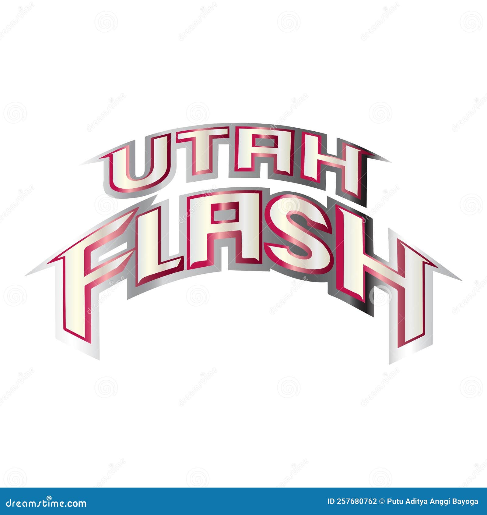 Logotipo De Texto Brillante De Utah Ilustración del Vector ...