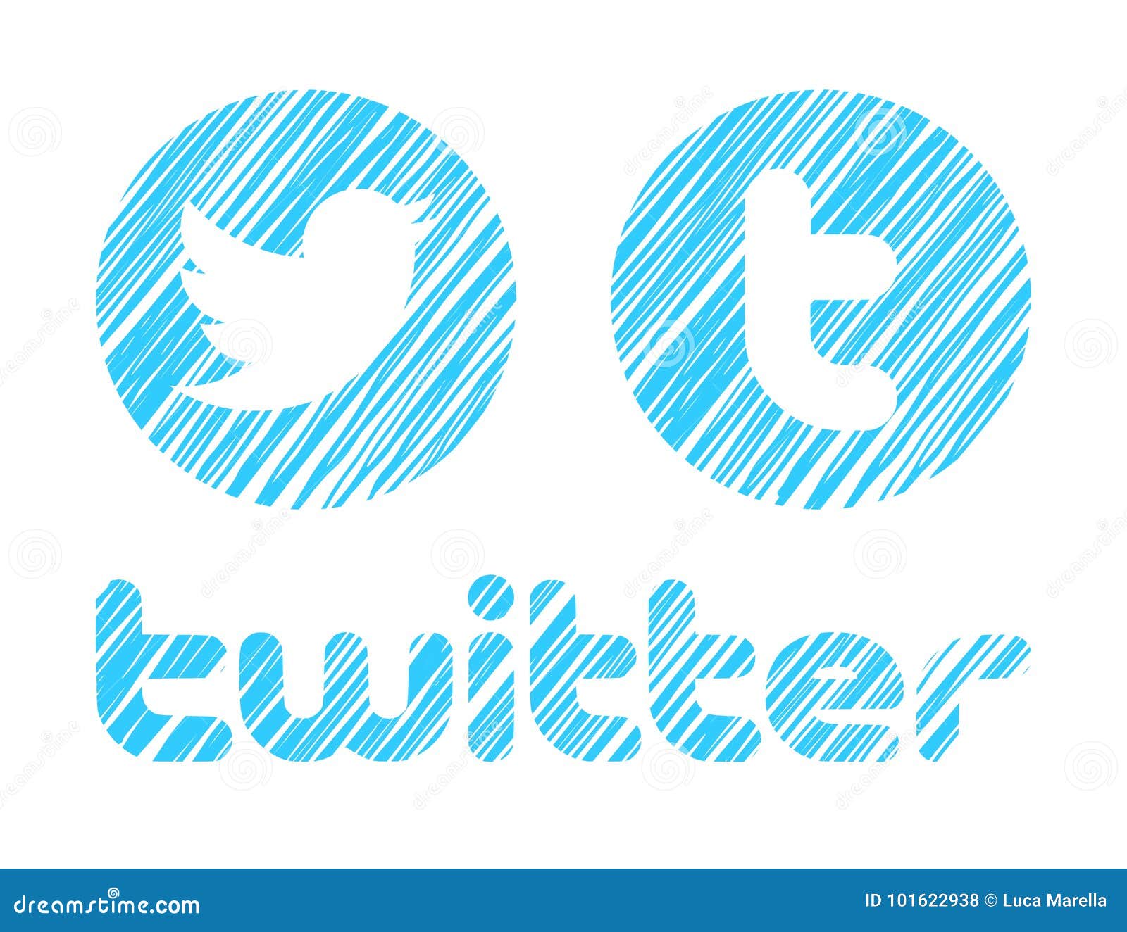 Logotipo de Twitter foto de archivo editorial. Ilustración de digital ...