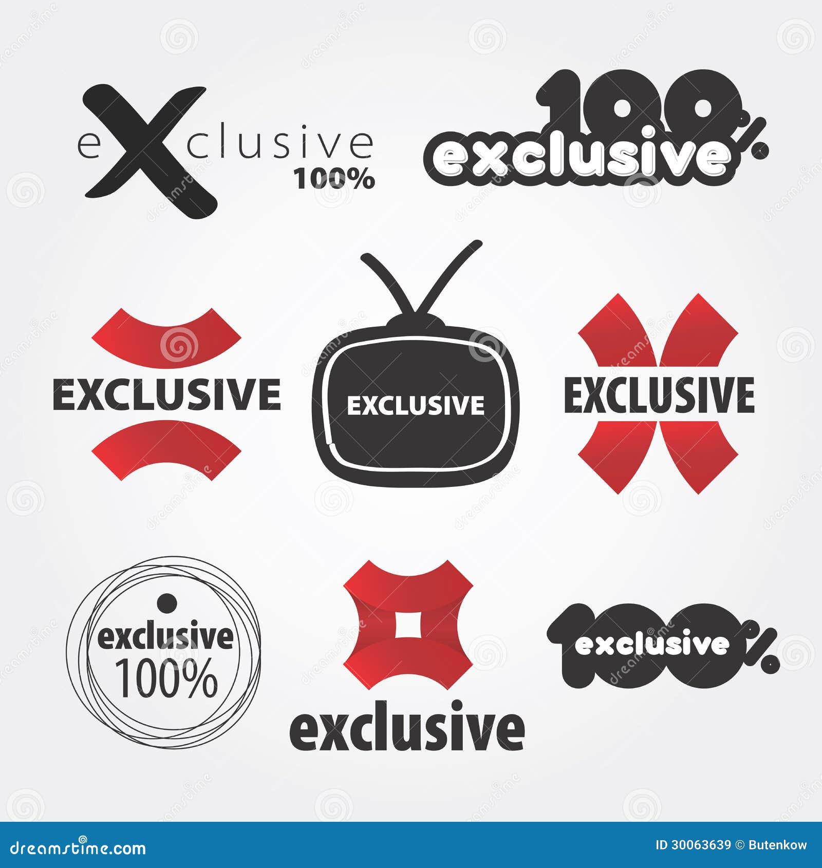 Logotipos exclusivos ilustração do vetor. Ilustração de exclusivo ...