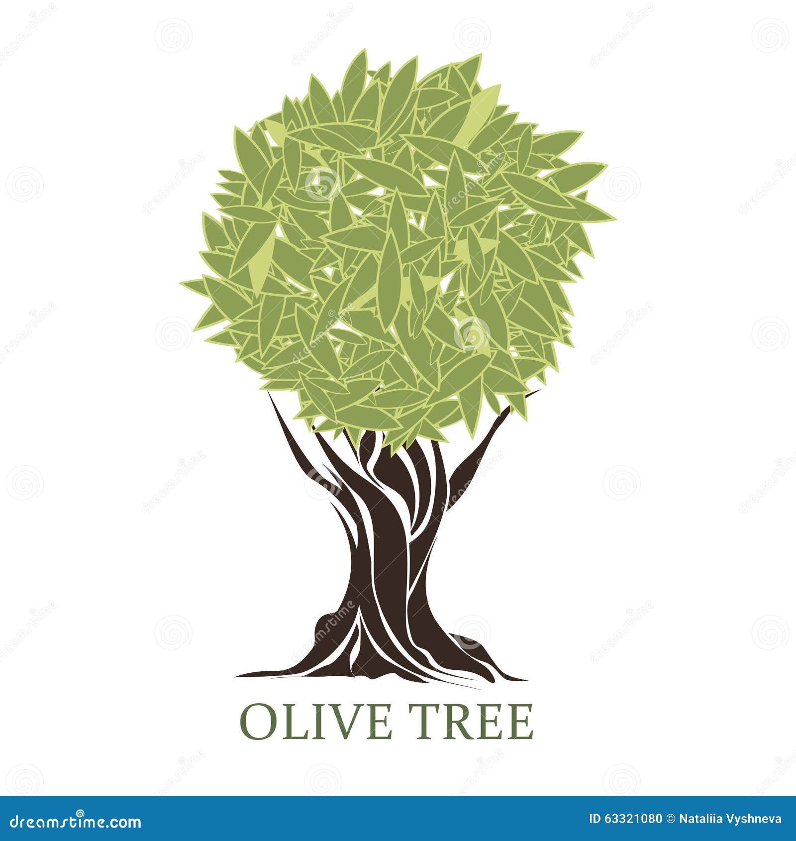 Logotipo De Uma Oliveira Estilizado Ilustração do Vetor - Ilustração de ...