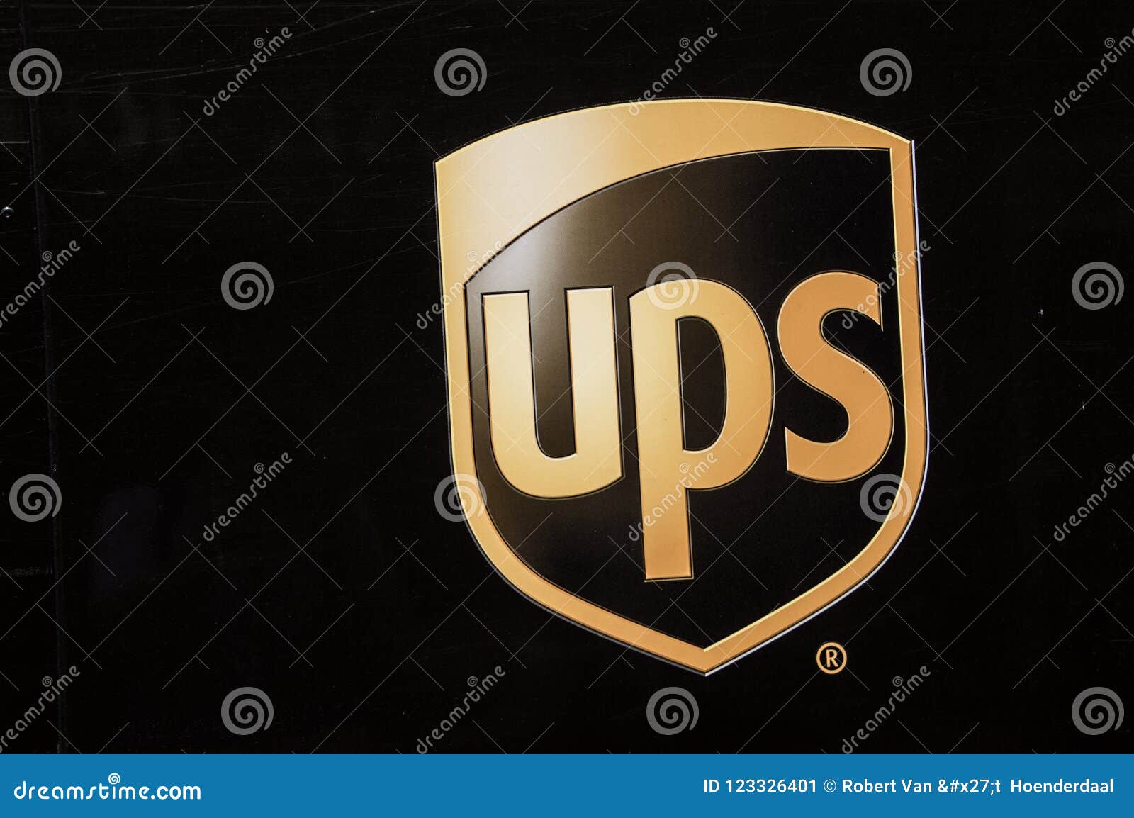 Logotipo de UPS Empresa foto editorial. Imagem de bandeira - 123326401