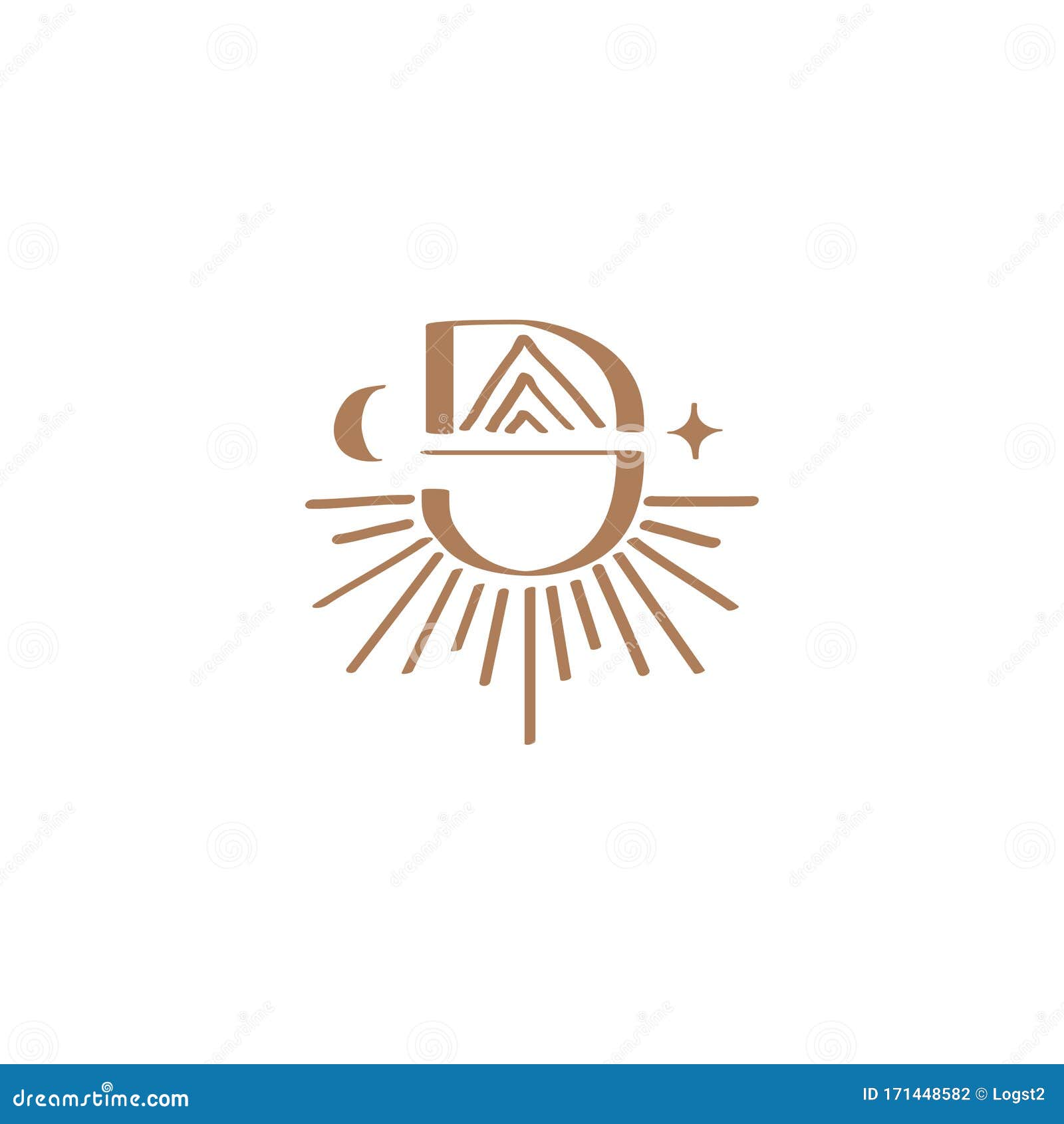 Logotipo De Vector De Sol. Emblema Del Sol Stock de ilustración ...