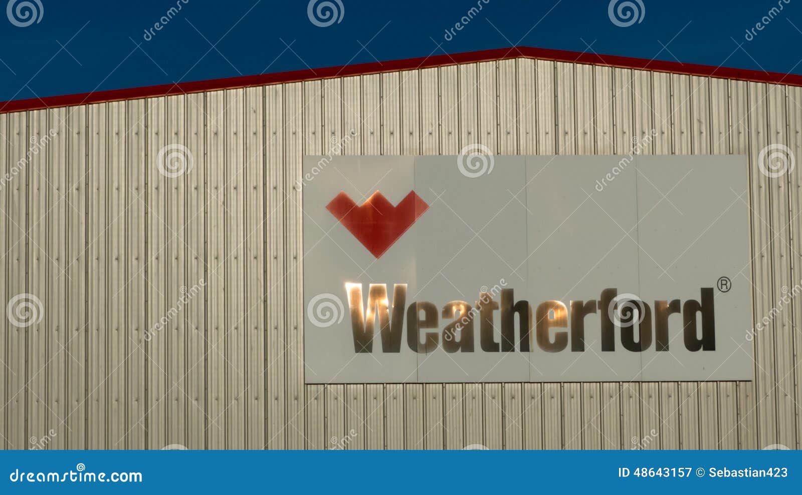 Logotipo de Weatherford fotografía editorial. Imagen de insignia - 48643157