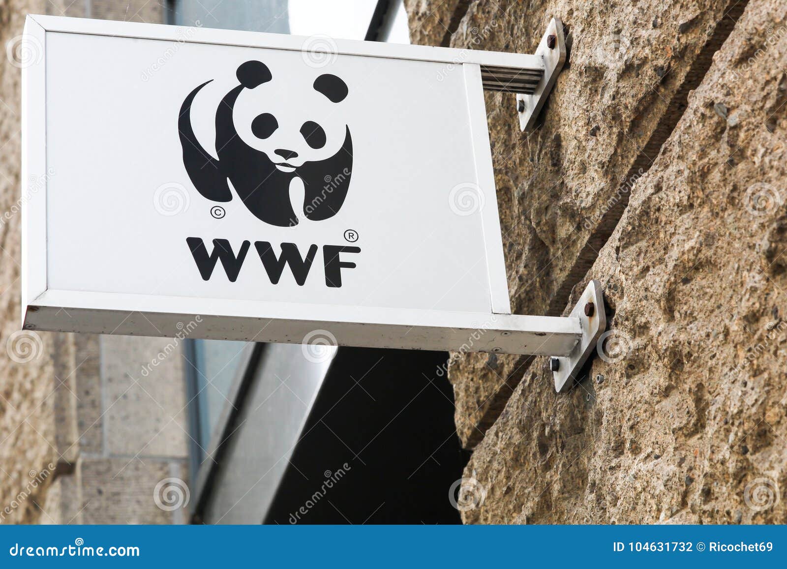 Logotipo De WWF Em Uma Parede Fotografia Editorial - Imagem de animal ...