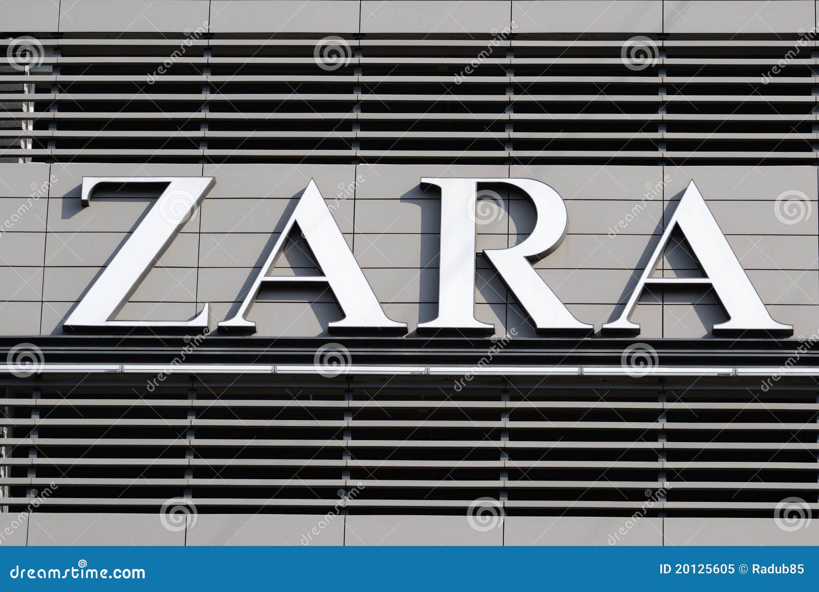 Logotipo de Zara imagem editorial. Imagem de luxo, companhia - 20125605