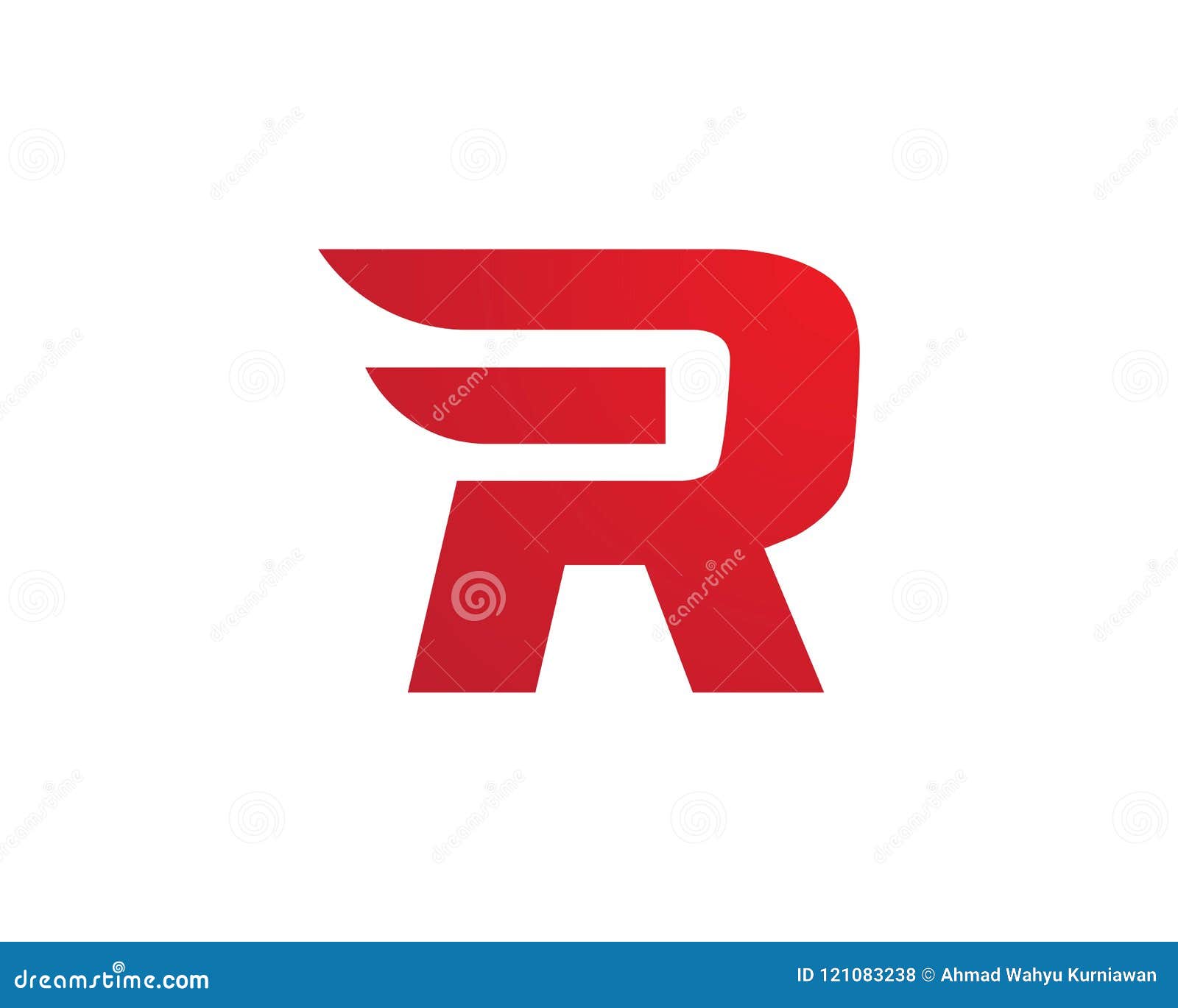 Logotipo Del Ala De La Letra De R Ilustración del Vector - Ilustración ...