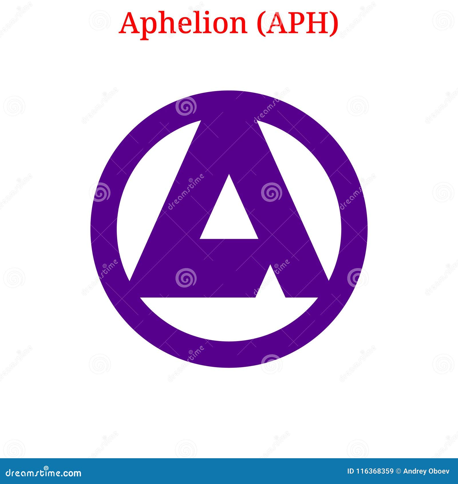 Logotipo Del Aphelion APH Del Vector Ilustración del Vector ...