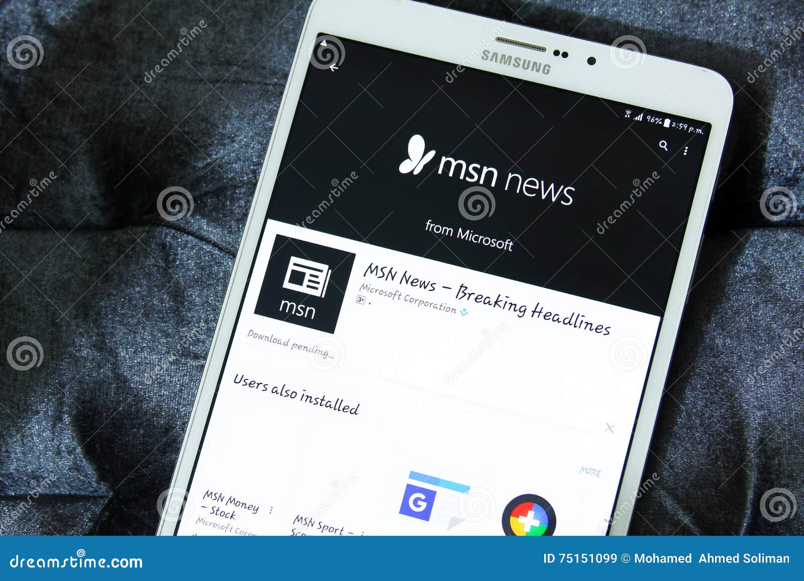 Logotipo Del App De Las Noticias De Msn Imagen de archivo editorial ...