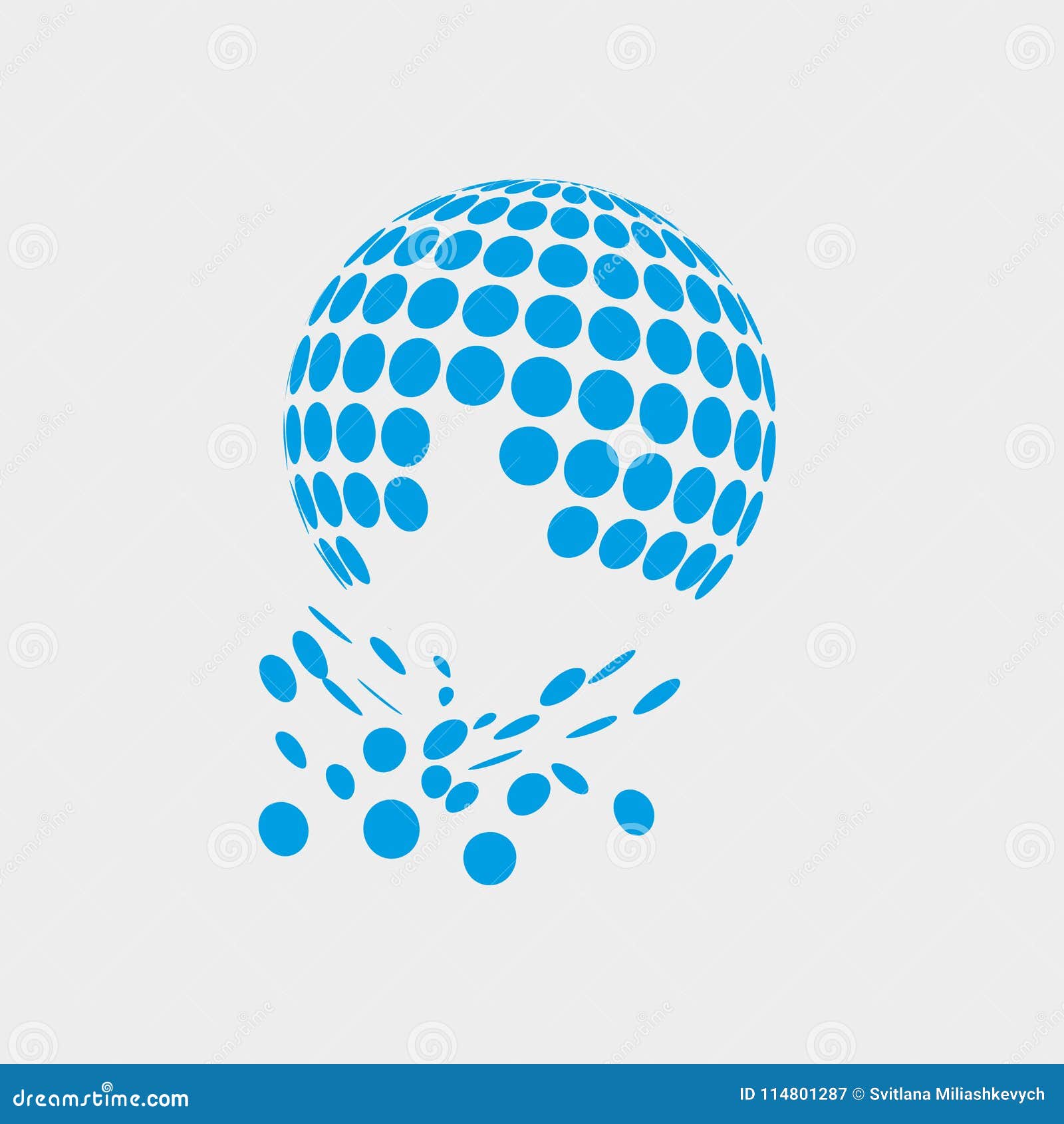 Logotipo Del Azul De Infographics Stock de ilustración - Ilustración de ...