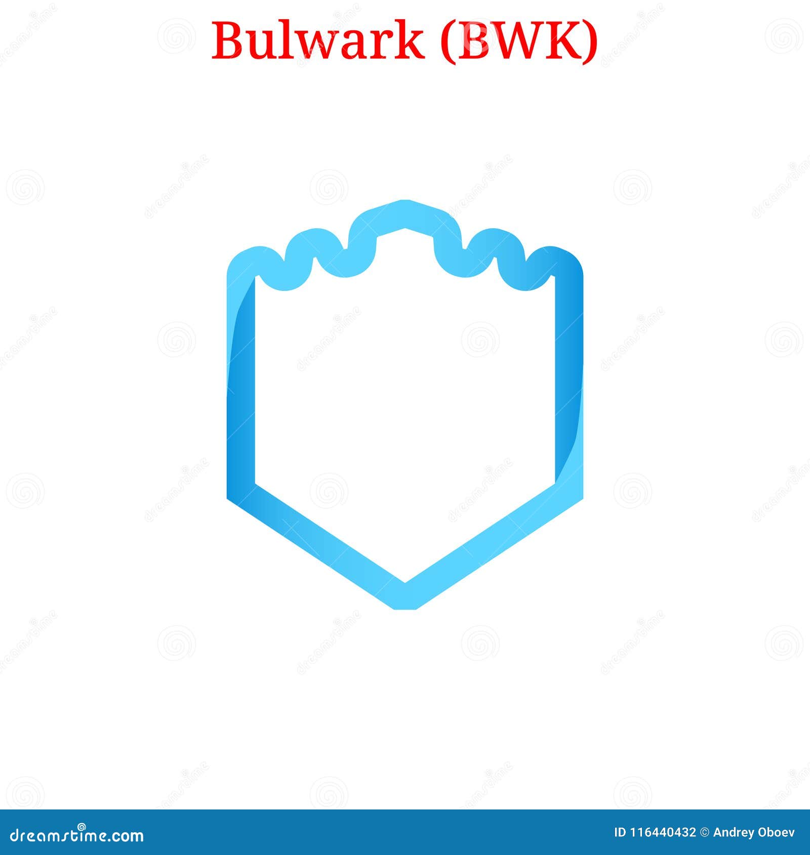 Logotipo Del Baluarte BWK Del Vector Ilustración del Vector ...