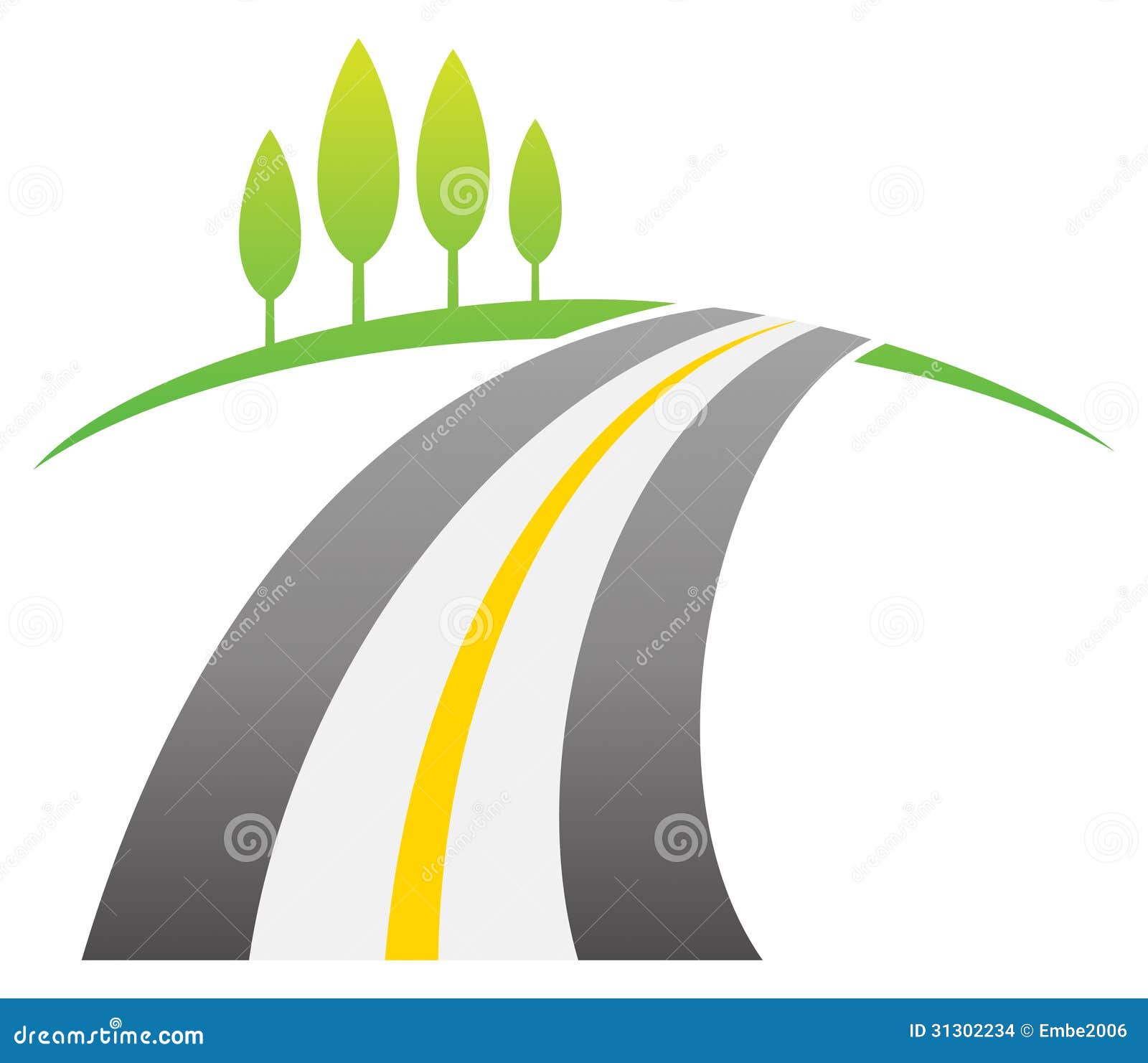 Logotipo del camino ilustración del vector. Ilustración de objeto ...