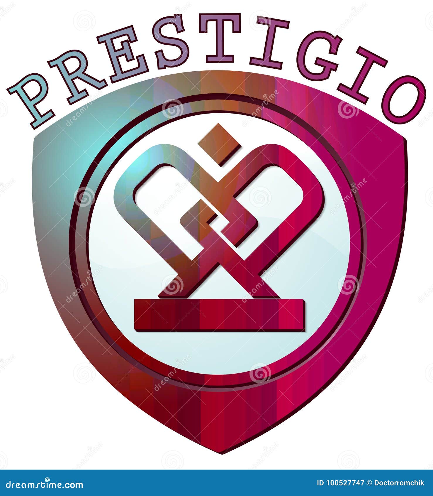 Logotipo Del Color De Prestigio Fotografía editorial - Ilustración de ...