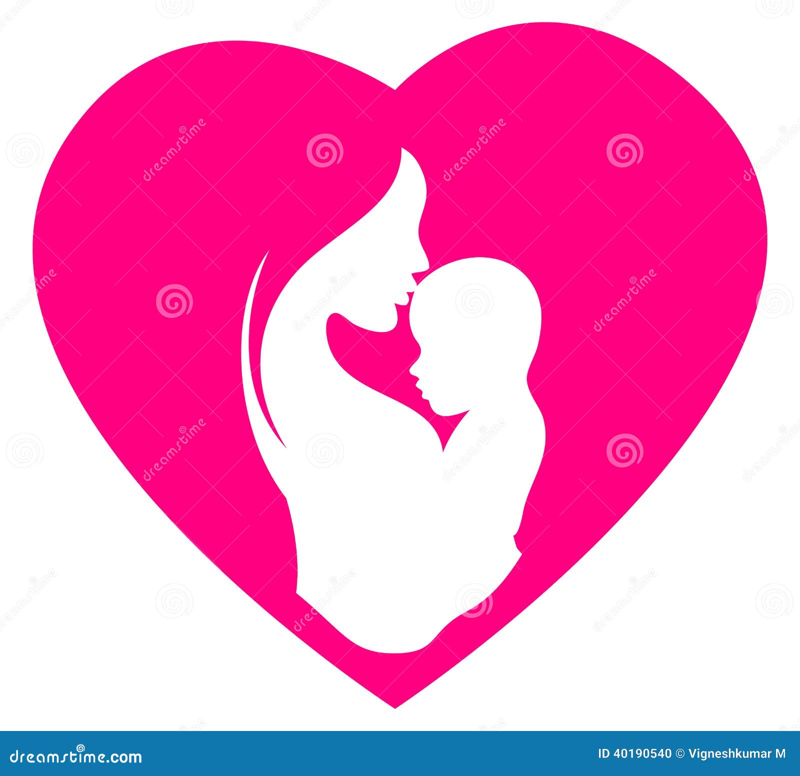 Logotipo del día de madres ilustración del vector. Ilustración de arte ...