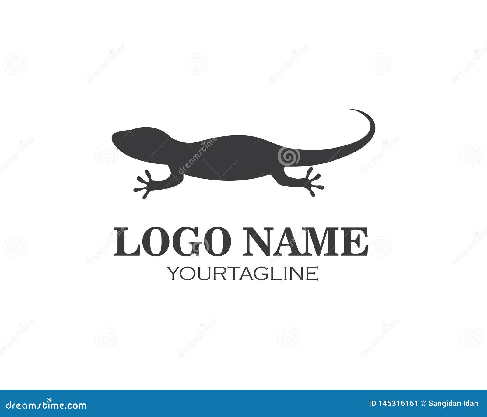 Logotipo Del Ejemplo Del Vector Del Lagarto Ilustración del Vector - Ilustración de icono ...