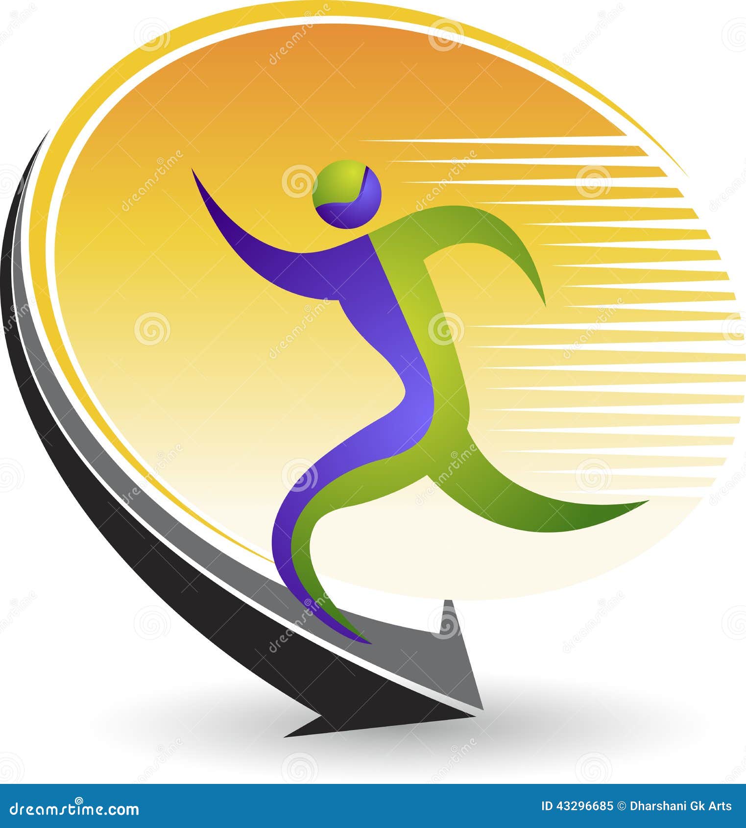 Logotipo Del Ejercicio Físico Ilustración del Vector - Ilustración de ...