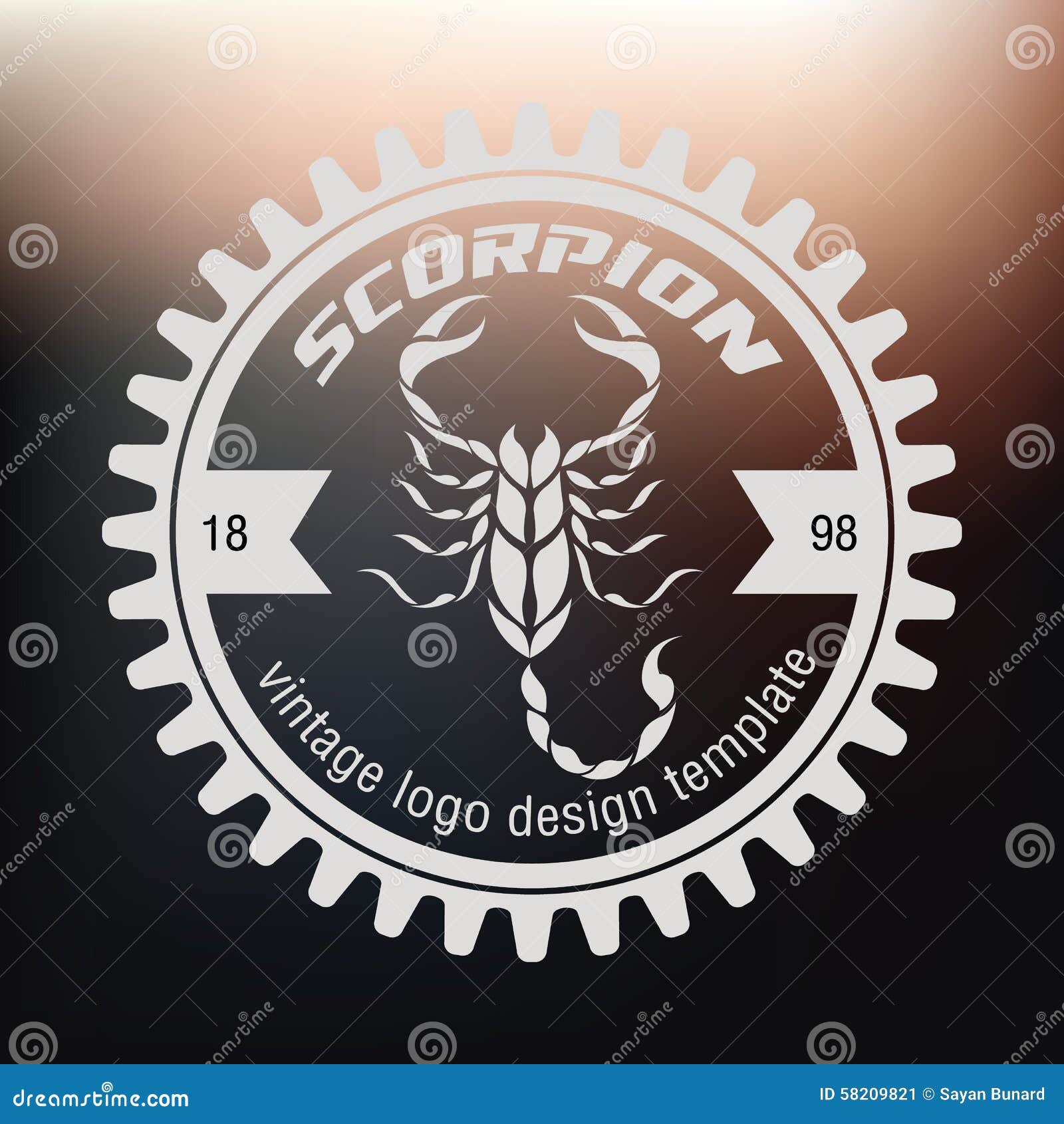 Logotipo del escorpión ilustración del vector. Ilustración de ...