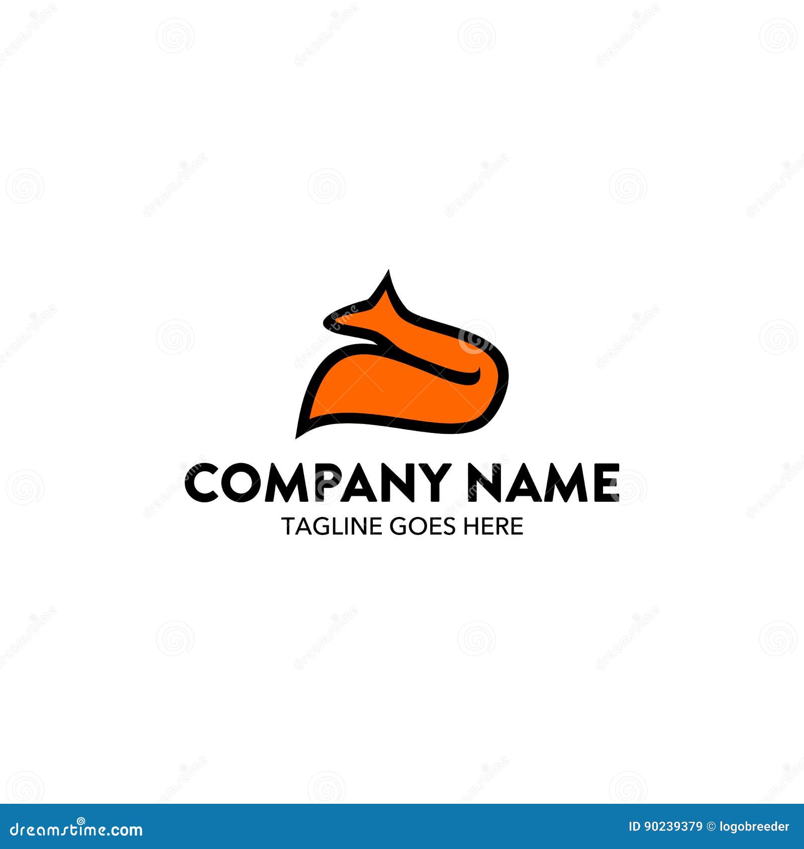 Logotipo del Fox ilustración del vector. Ilustración de salvaje - 90239379