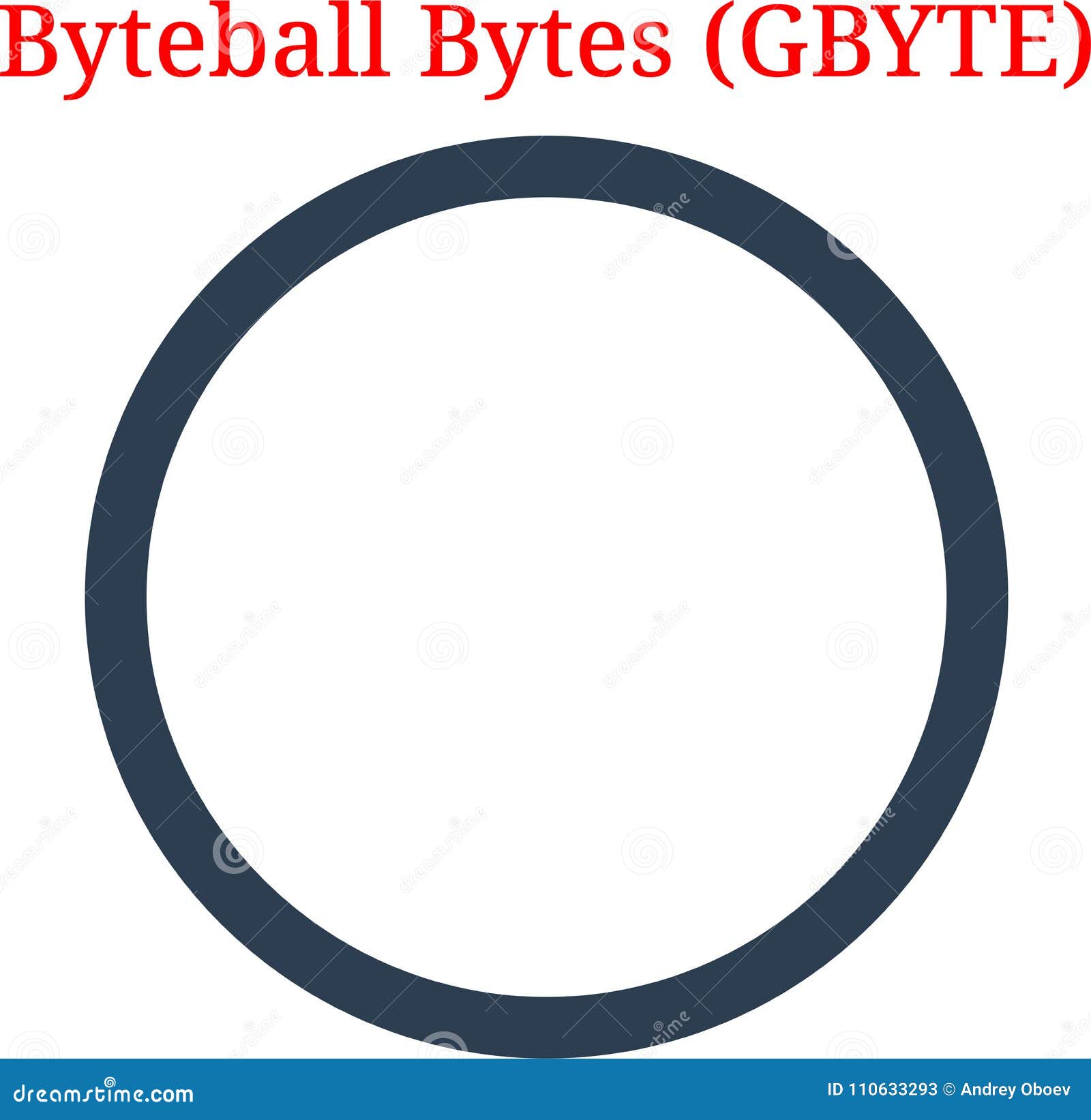 Logotipo Del GBYTE De Los Bytes De Byteball Del Vector Ilustración del ...