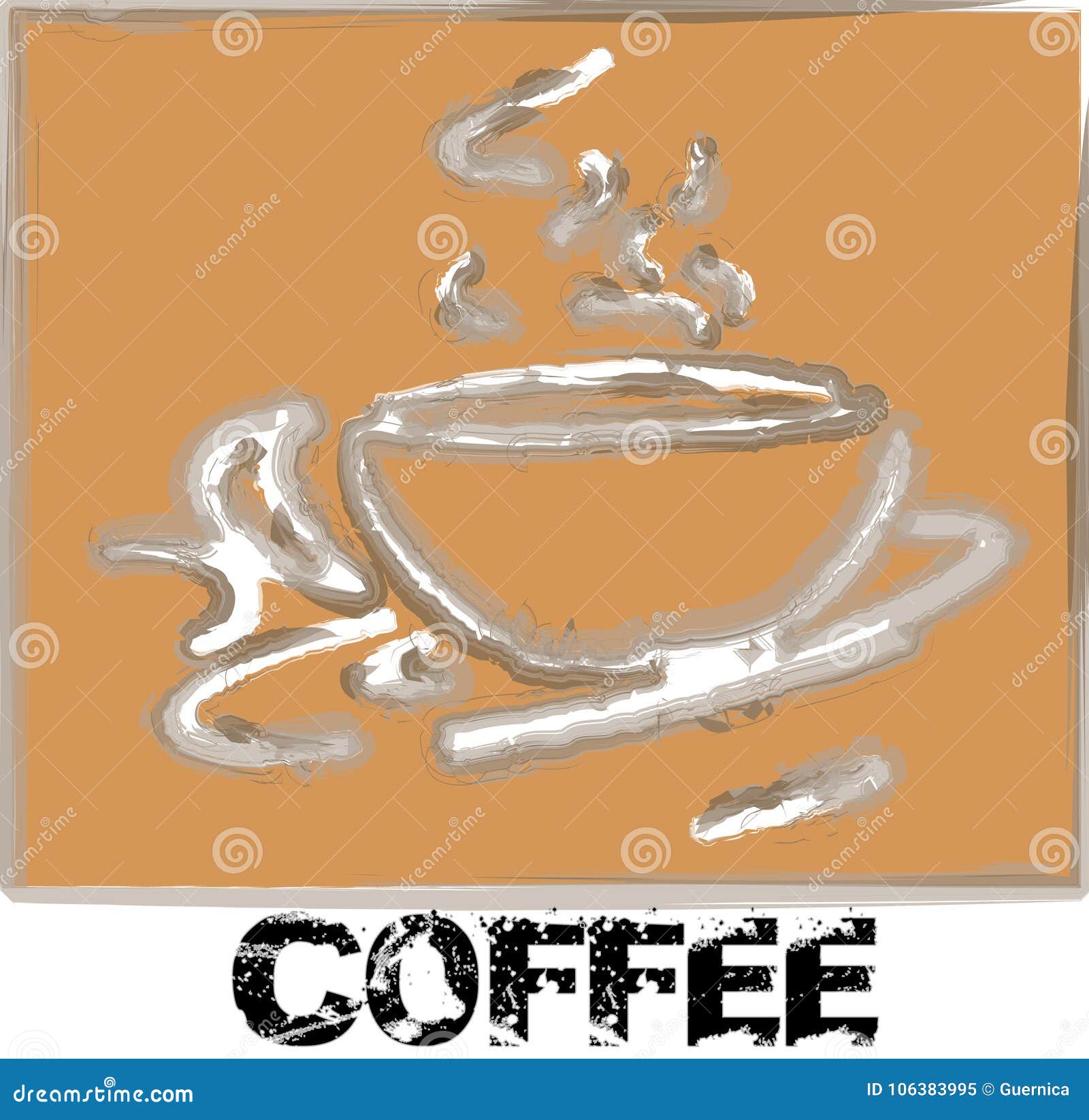 Logotipo del humo del café stock de ilustración. Ilustración de humo ...