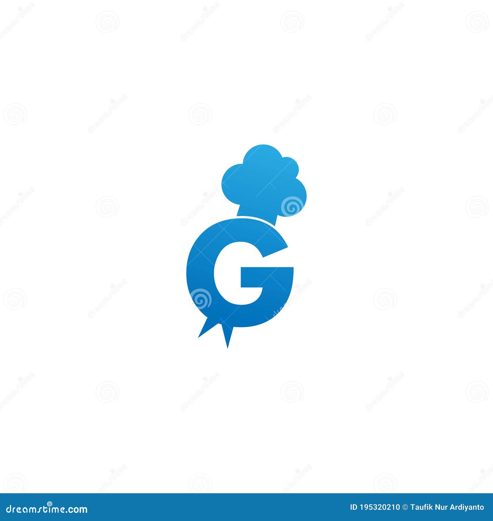 Logotipo Del Icono Del Chef De La Letra G Hat Ilustración del Vector ...
