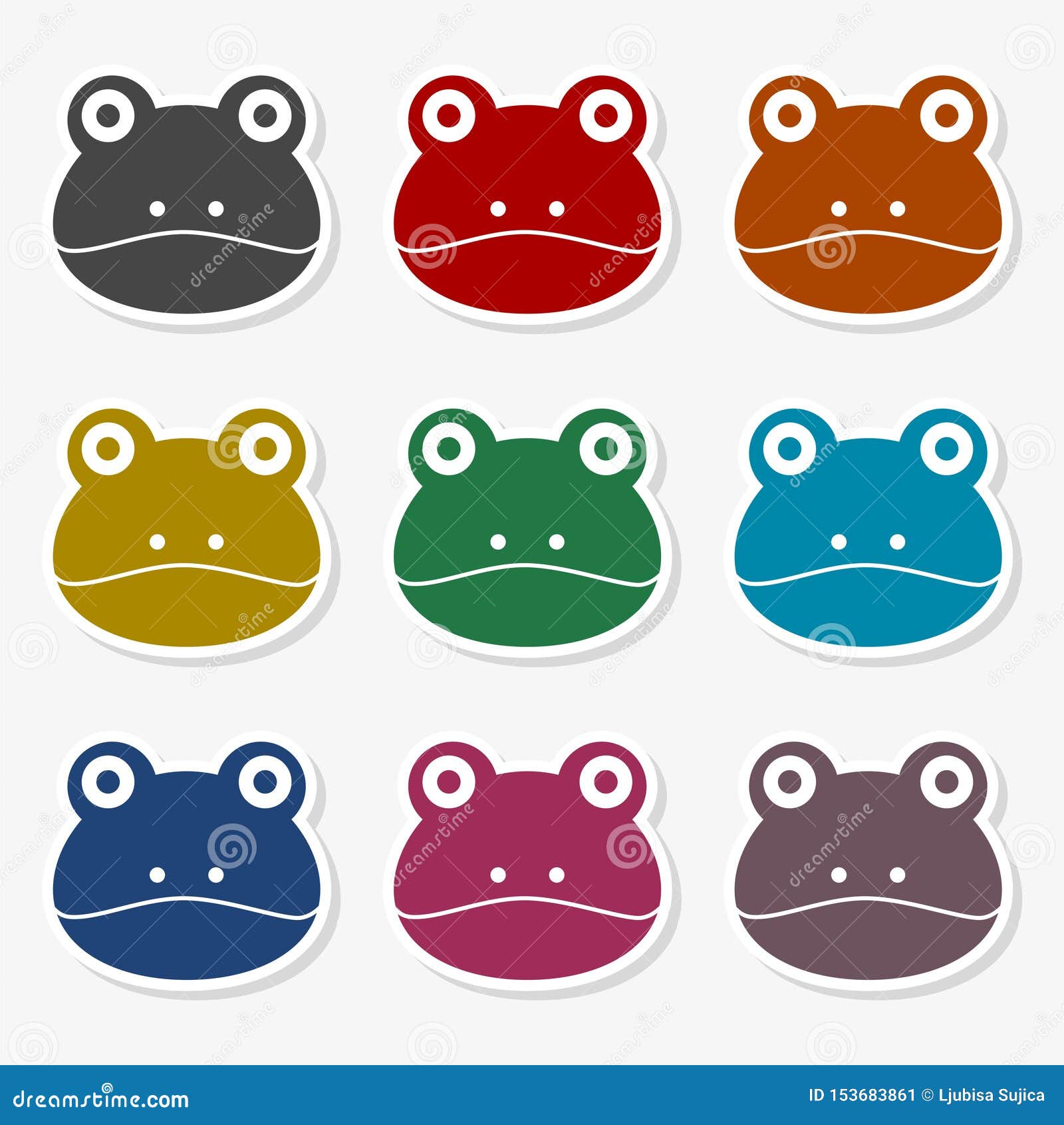 Logotipo Del Icono De La Rana - Ejemplo Ilustración del Vector ...