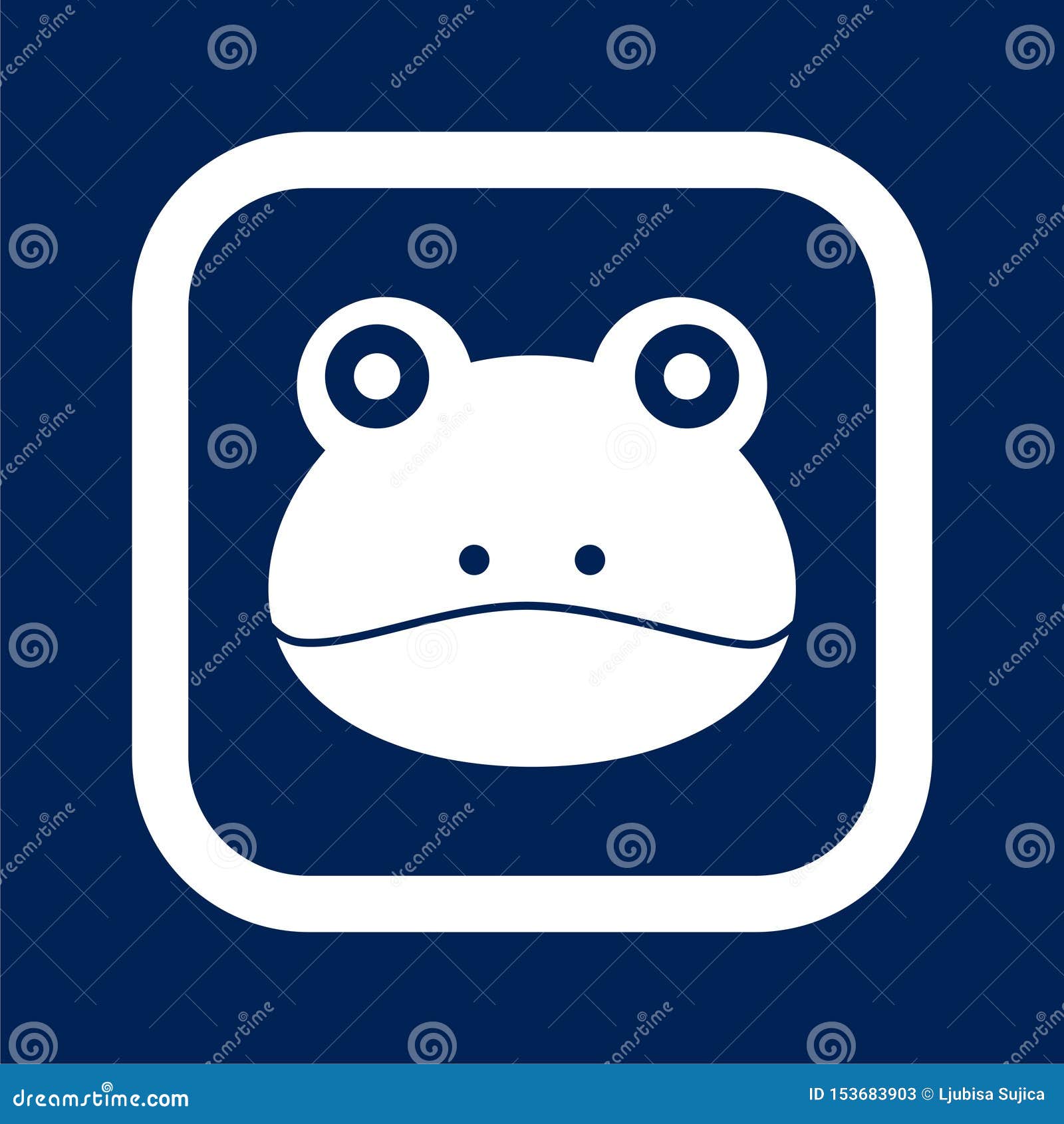 Logotipo Del Icono De La Rana - Ejemplo Ilustración del Vector ...