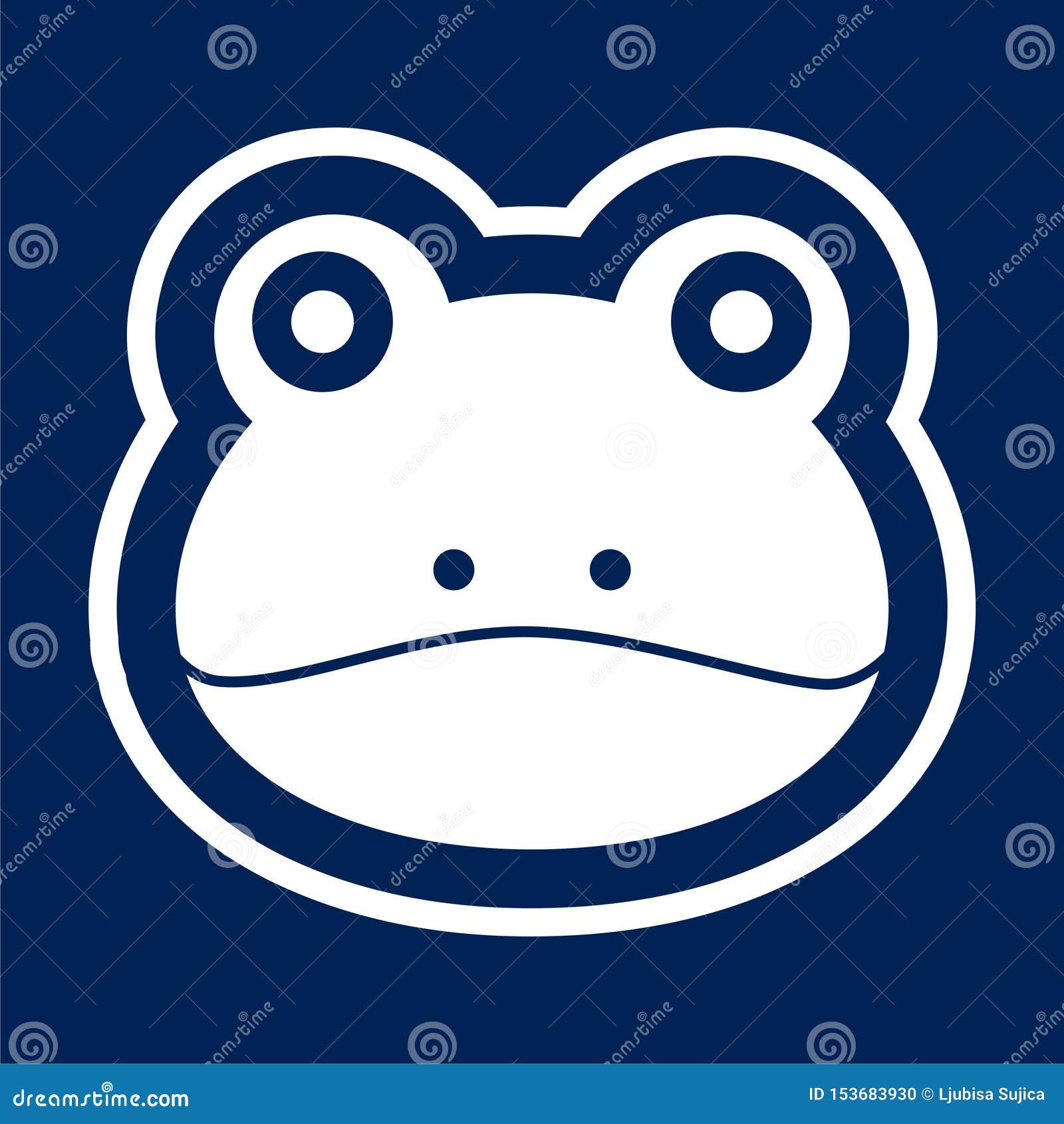Logotipo Del Icono De La Rana - Ejemplo Ilustración del Vector ...
