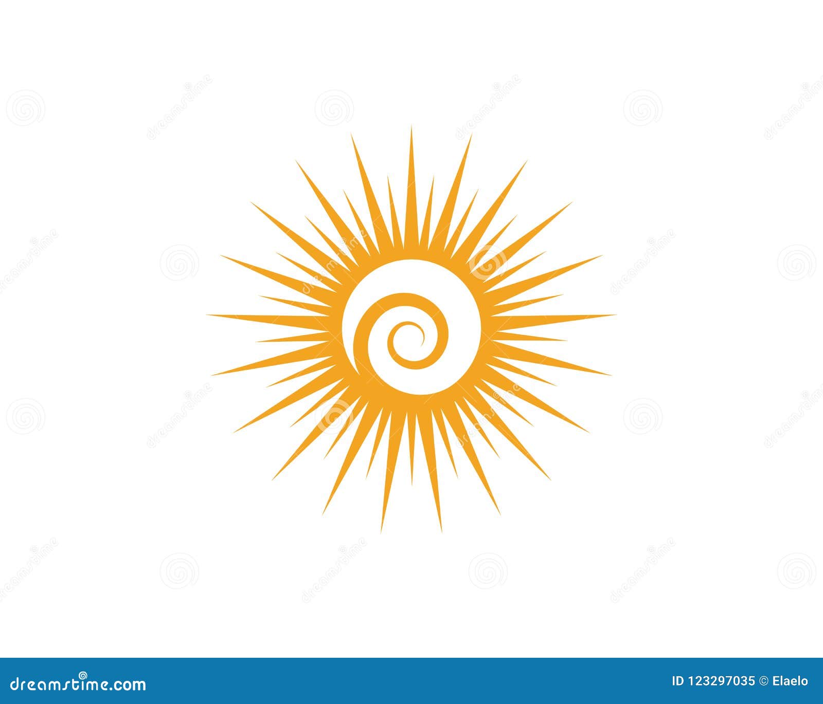 Logotipo Del Icono Del Ejemplo Del Vector De Sun Ilustración del Vector ...