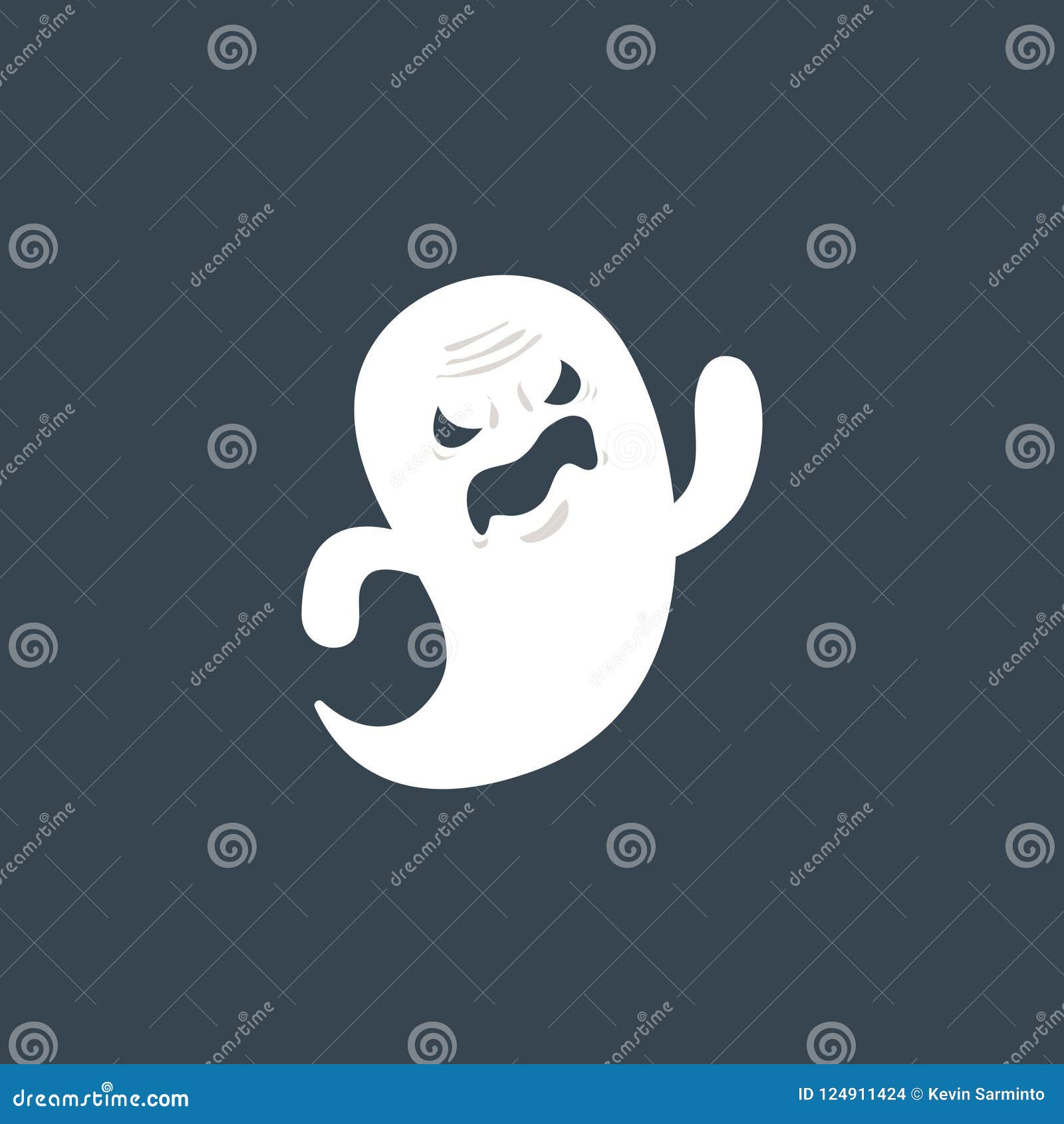 Logotipo Del Icono Del Fantasma Ilustración del Vector - Ilustración de ...