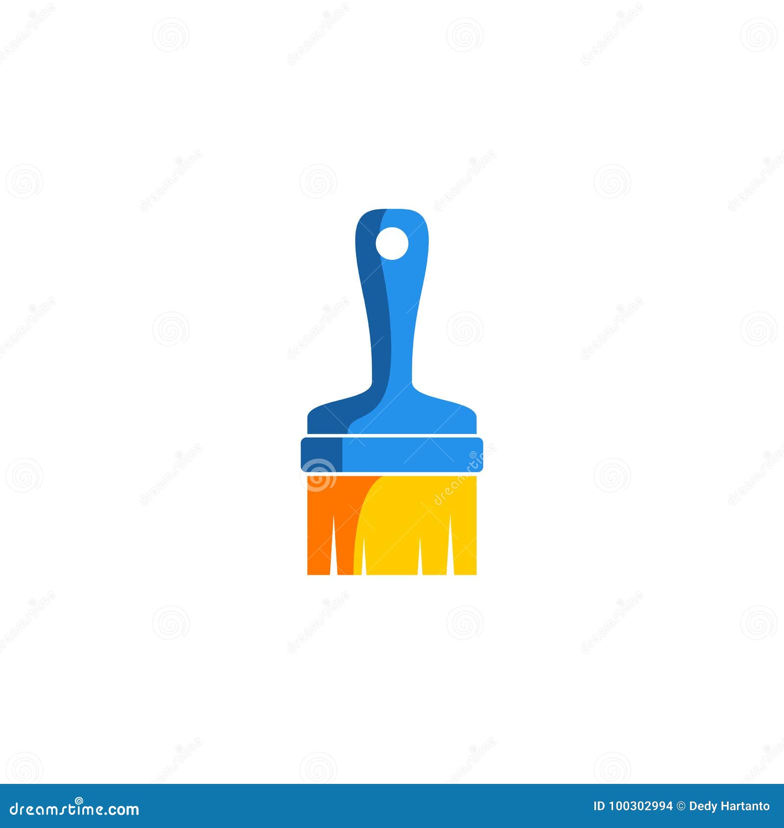 Logotipo Del Icono Del Vector De La Brocha Ilustración del Vector ...