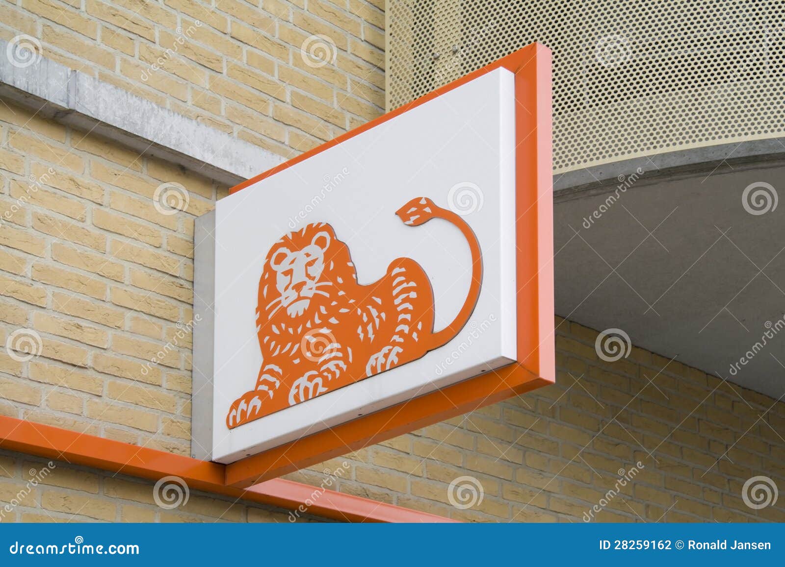 Logotipo del ING fotografía editorial. Imagen de reconocimiento - 28259162