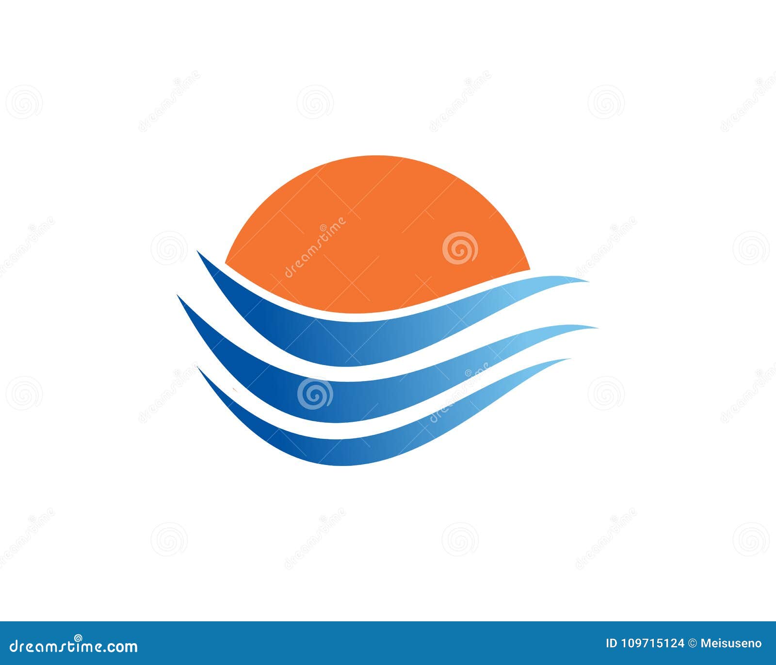 Logotipo del mar ilustración del vector. Ilustración de firma - 109715124