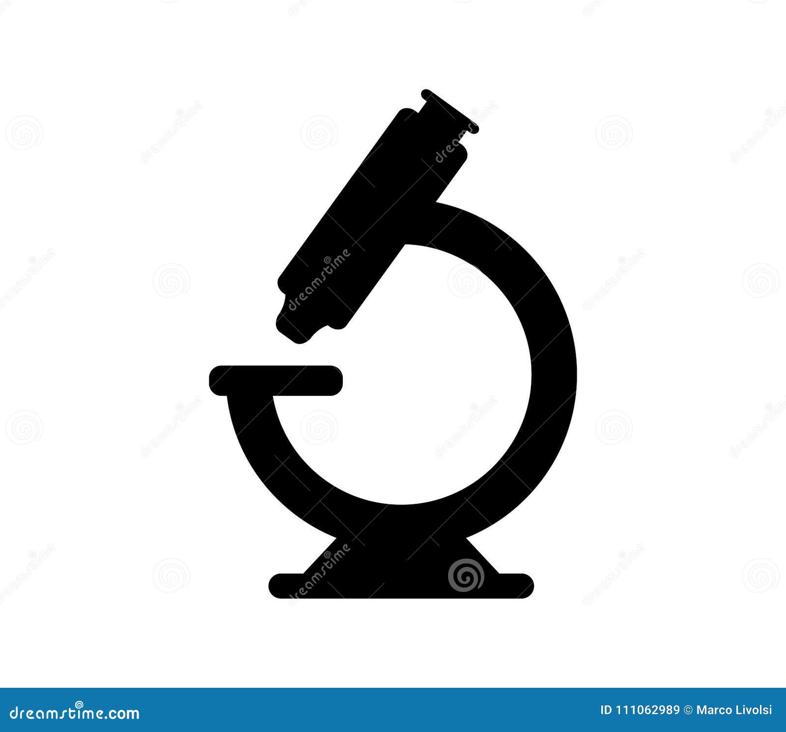 Logotipo del microscopio stock de ilustración. Ilustración de ...