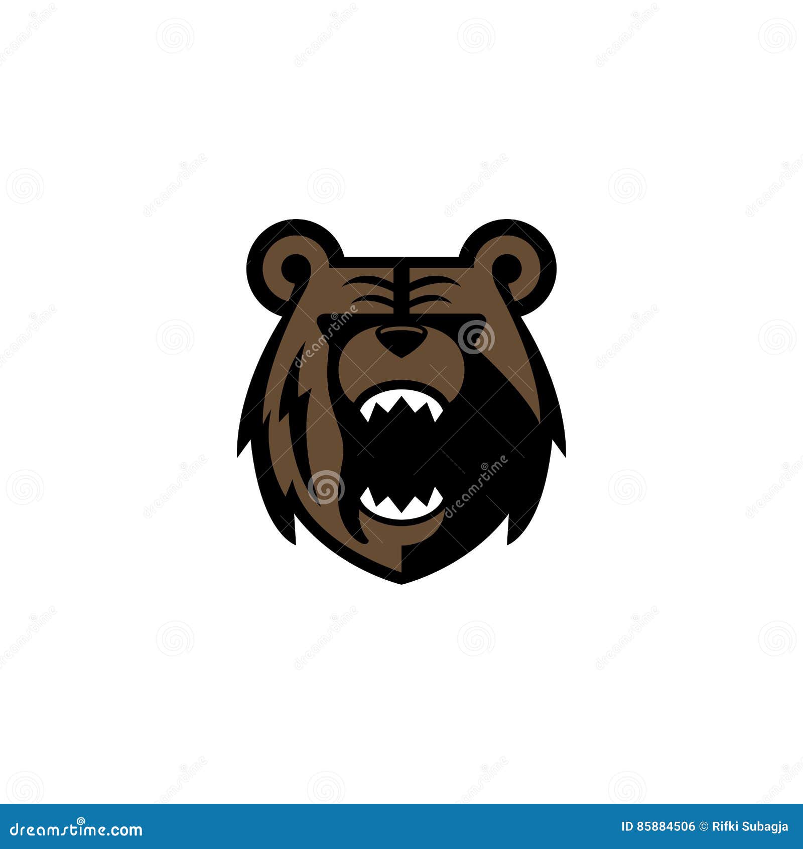Logotipo del oso ilustración del vector. Ilustración de sencillo - 85884506