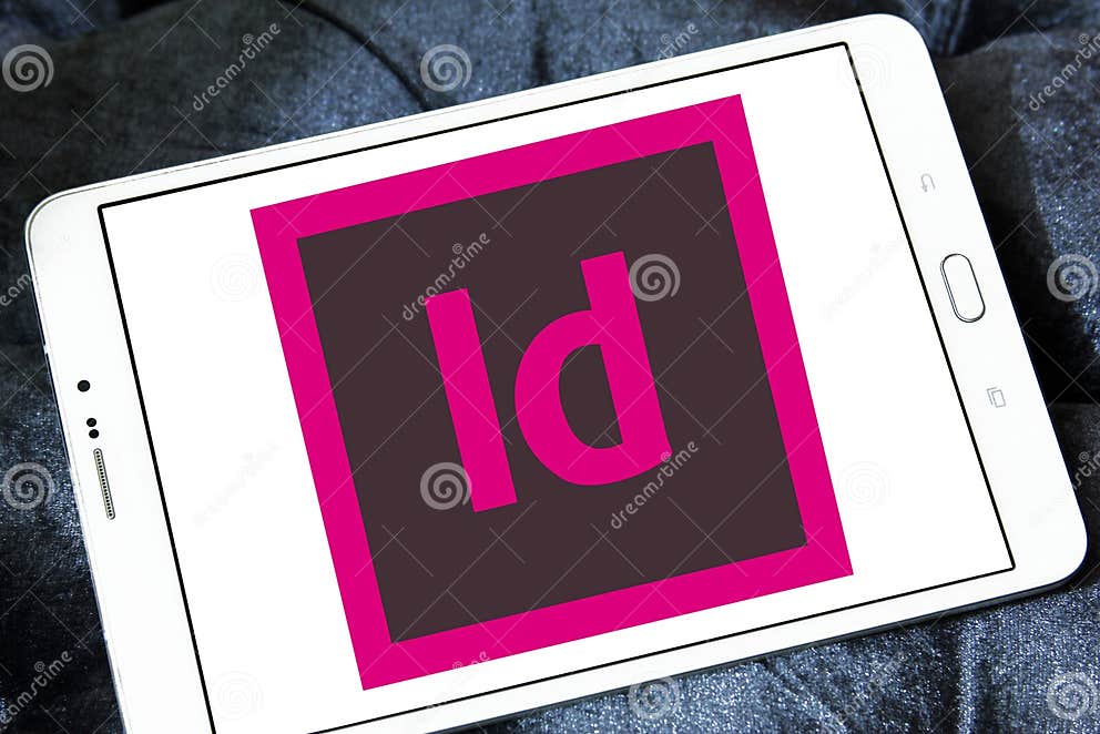 Logotipo Del Programa De Adobe InDesign Imagen de archivo editorial ...