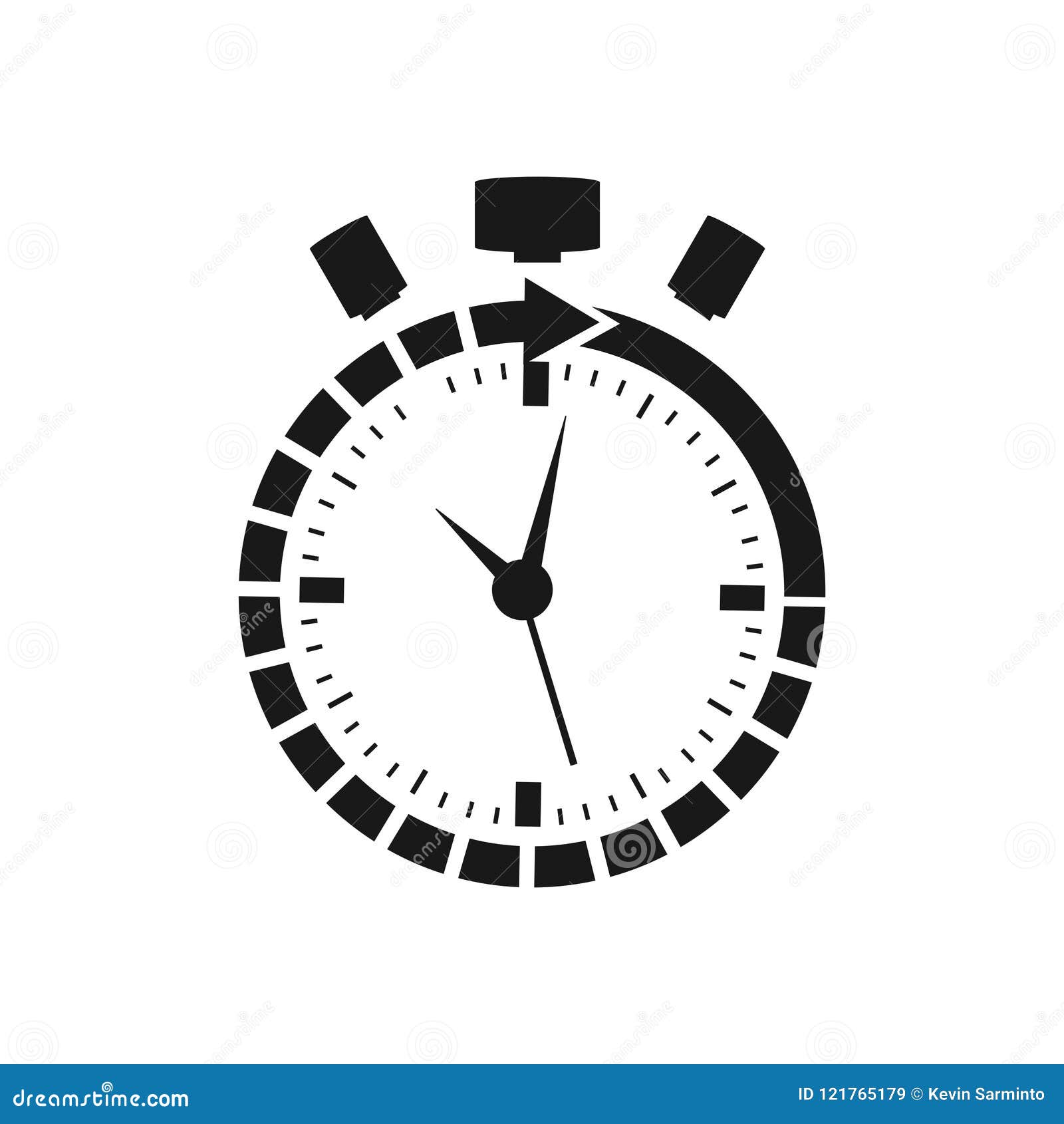Logotipo Del Reloj Del Logotipo Del Reloj Ilustración del Vector ...