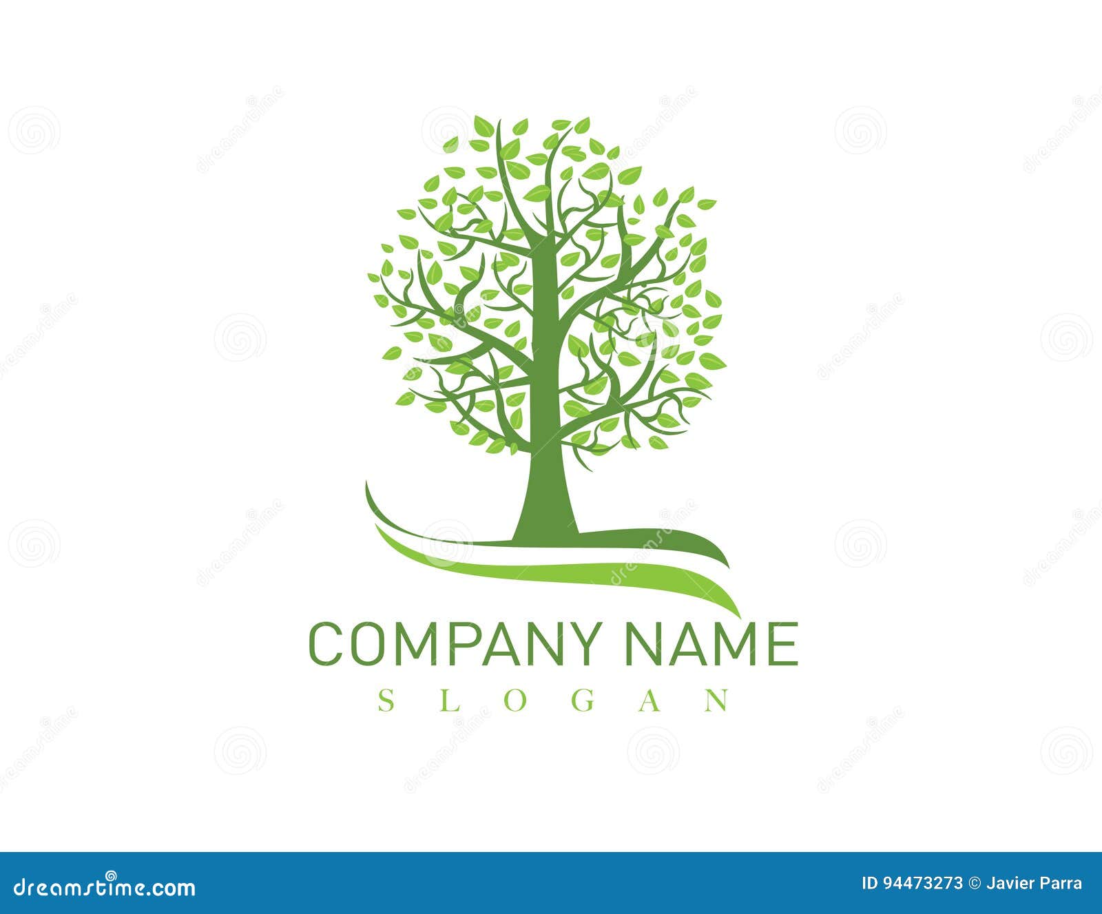 Logotipo del roble ilustración del vector. Ilustración de fondo - 94473273