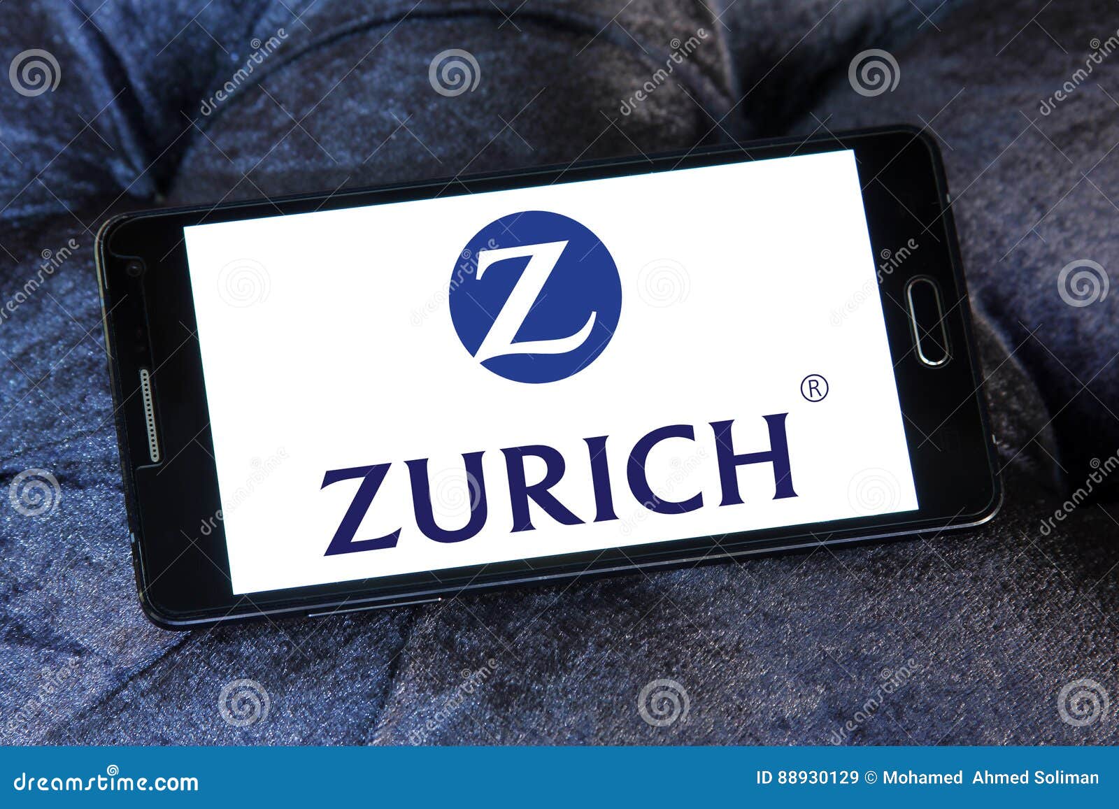Logotipo Del Seguro De Zurich Imagen de archivo editorial - Imagen de ...