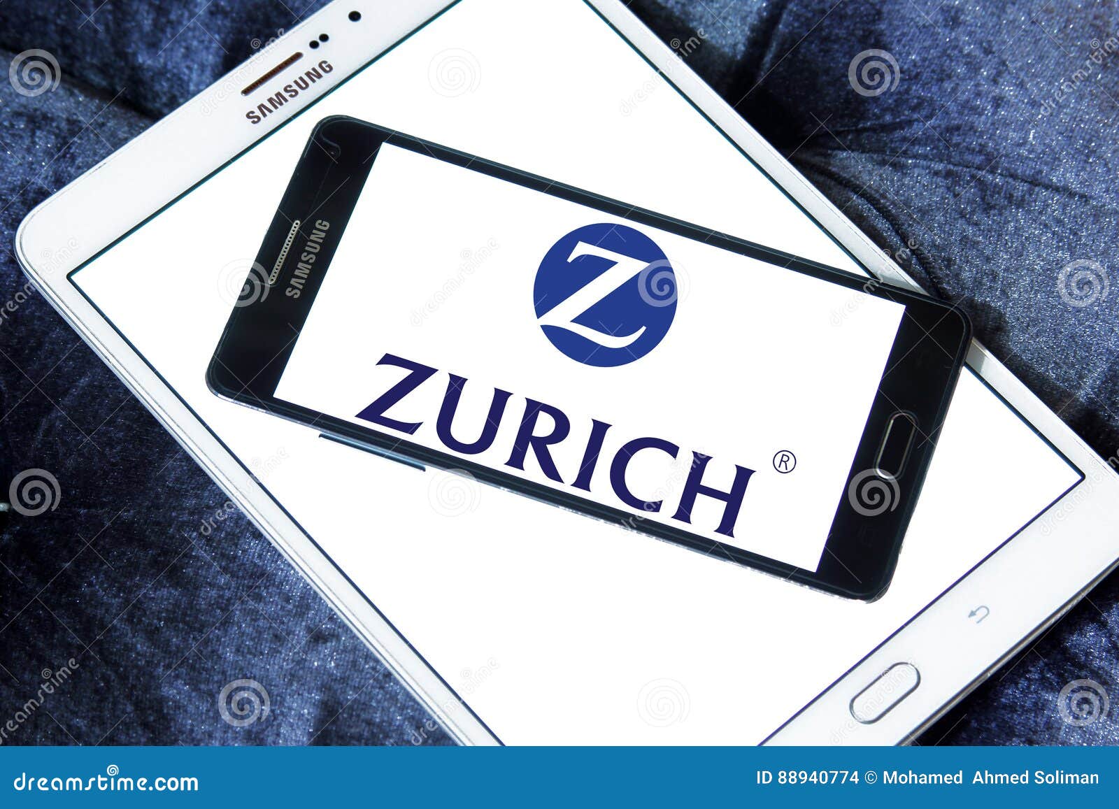 Logotipo Del Seguro De Zurich Imagen de archivo editorial - Imagen de ...
