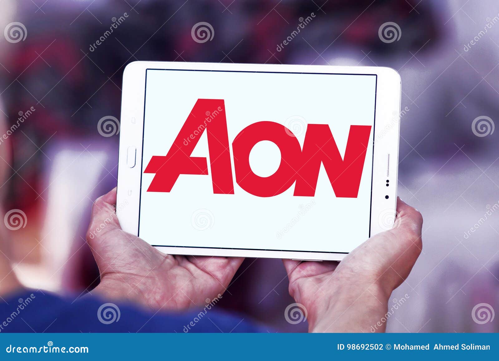Logotipo Del Seguro Del AON Fotografía editorial - Imagen de editorial ...
