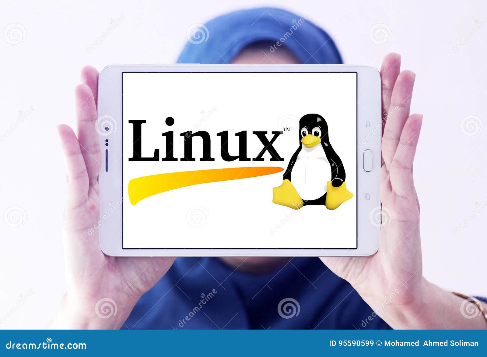 Logotipo Del Sistema Operativo De Linux Imagen de archivo editorial ...