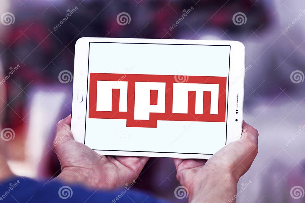 Logotipo Del Software De Npm Imagen editorial - Imagen de conjunto ...