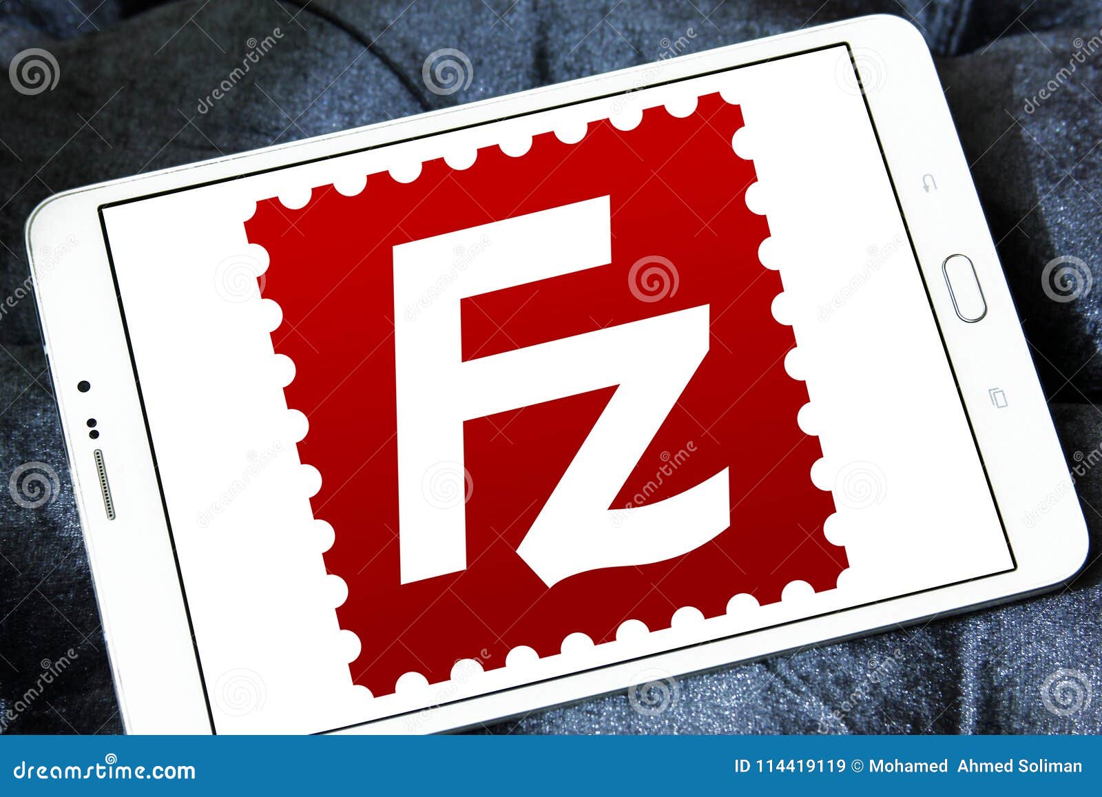 Logotipo Del Uso De FileZilla Imagen de archivo editorial - Imagen de ...