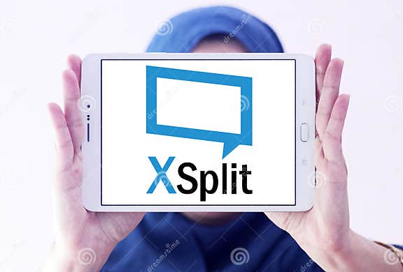 Logotipo del uso de XSplit fotografía editorial. Imagen de iconos ...