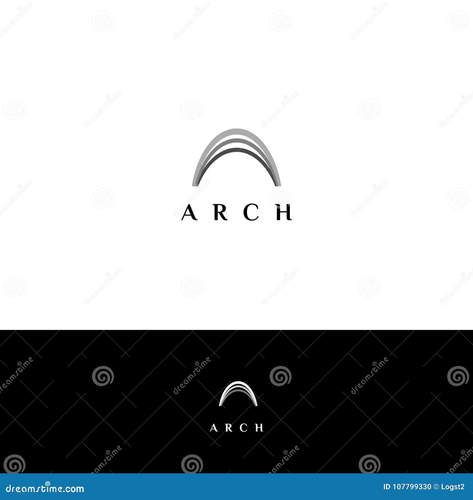 Logotipo Del Vector Del Arco Ilustración del Vector - Ilustración de ...