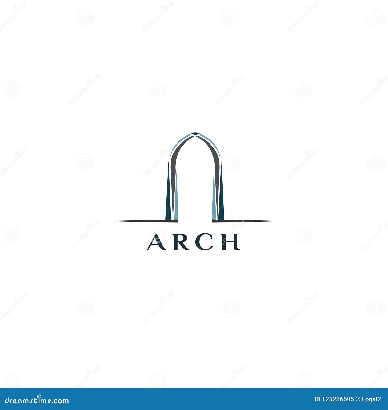 Logotipo Del Vector Del Arco Icono Del Arco Ilustración del Vector ...